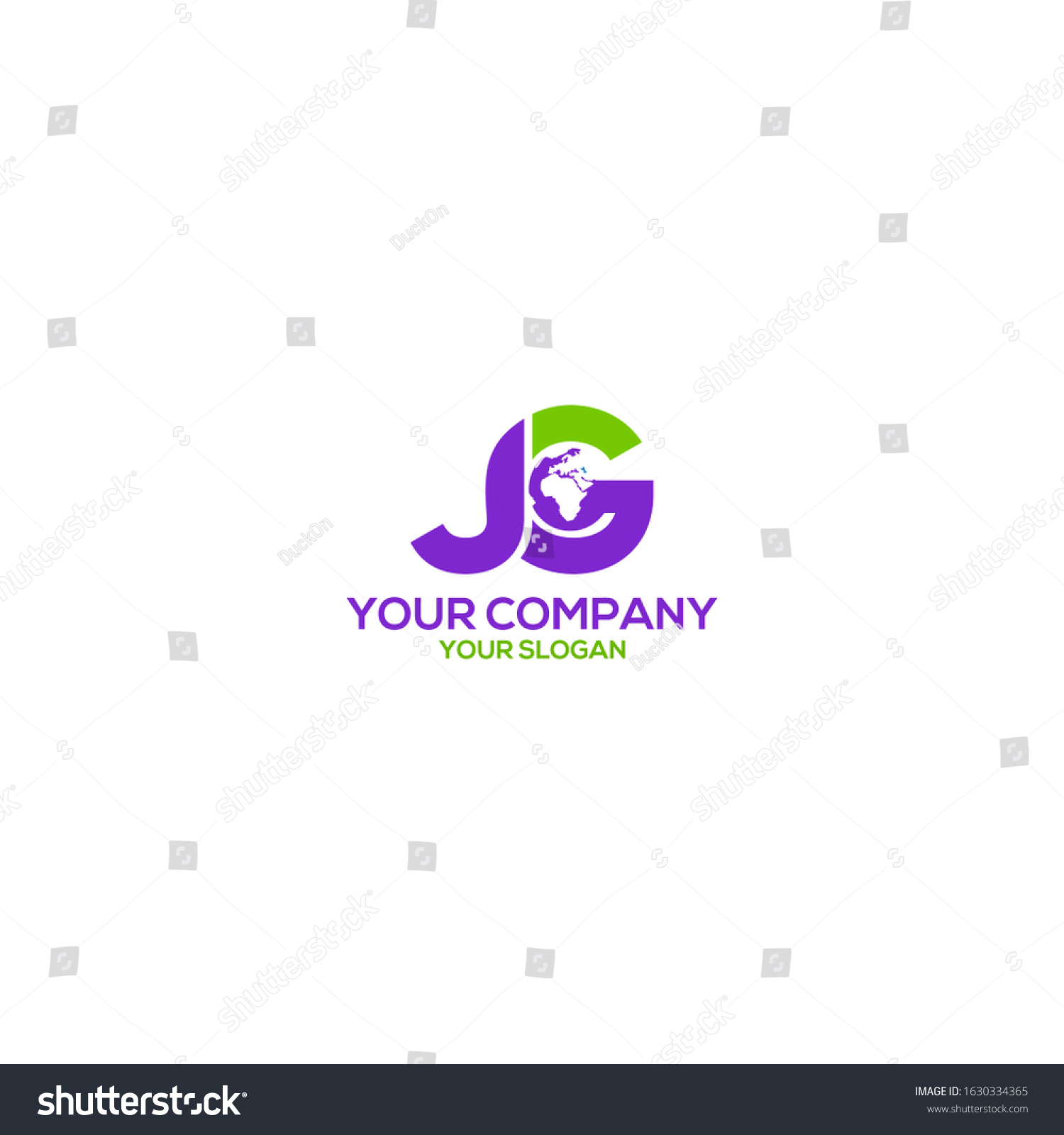 Jg Global Logo Design Vector Stock Vector (Royalty Free) 1630334365 ...