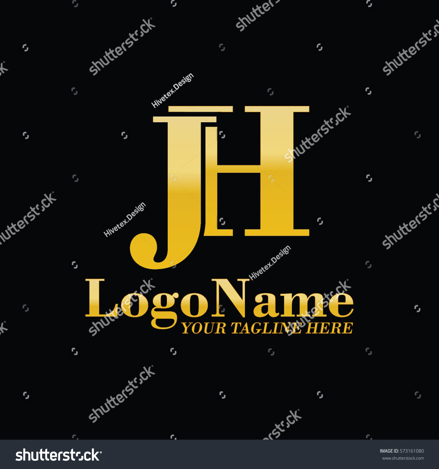 Jh Logo Stock Vector (Royalty Free) 573161080 | Shutterstock