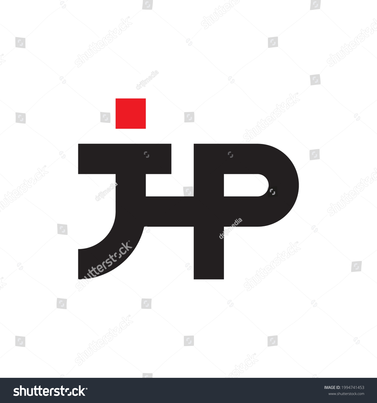 Jhp Letter Logo Design Vector Stock Vector (Royalty Free) 1994741453