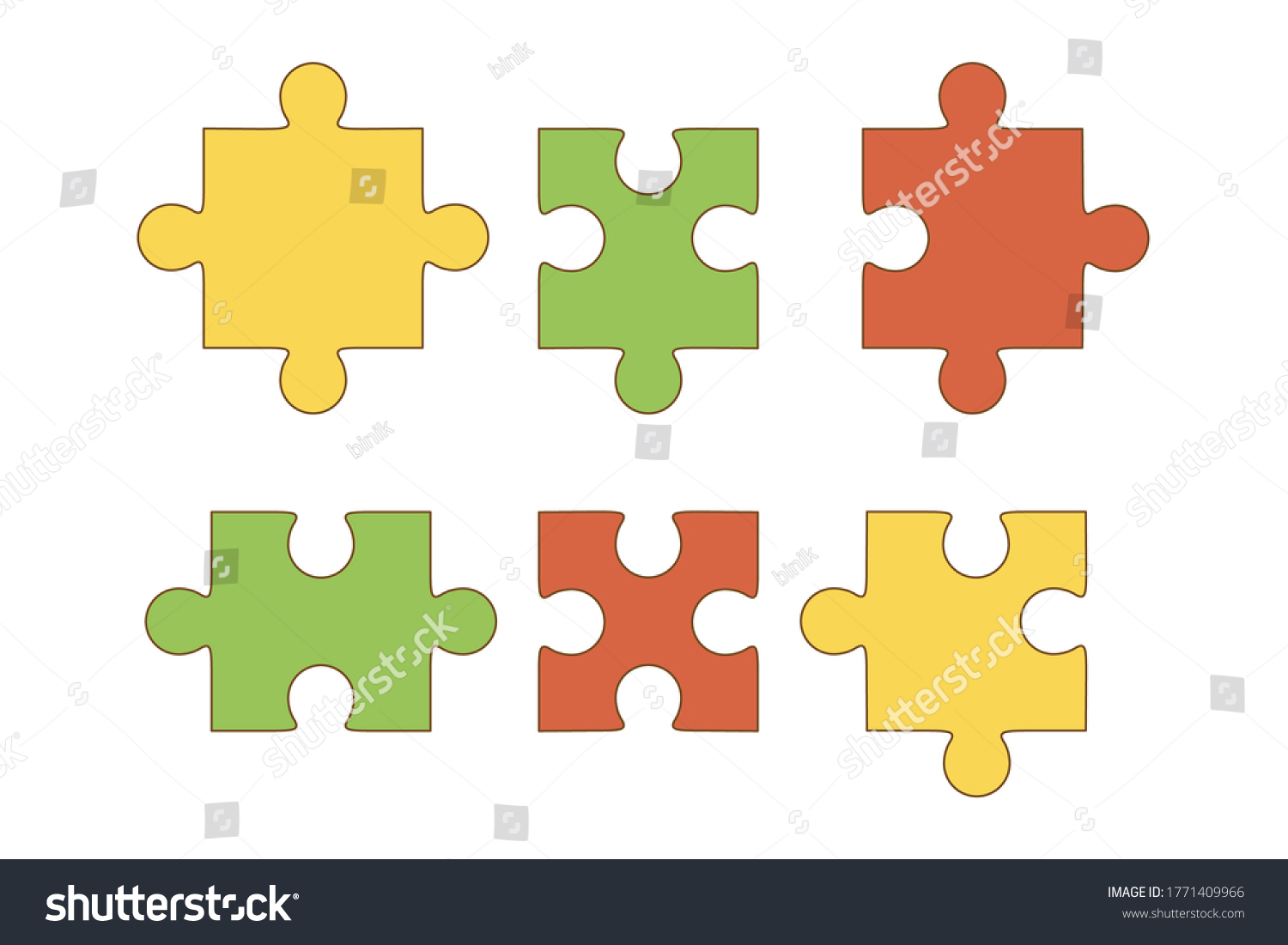Jigsaw Puzzle Blank Simple Vector Colored Stock Vector (Royalty Free ... Jigsaw Puzzle Blank Simple Vector Colored Stock Vector (Royalty Free ...