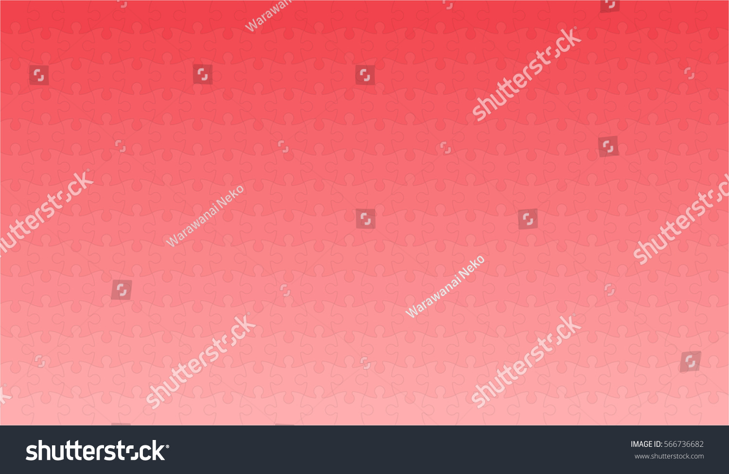 Jigsaw Puzzle Vector Red Theme Stock Vector (Royalty Free) 566736682 ...