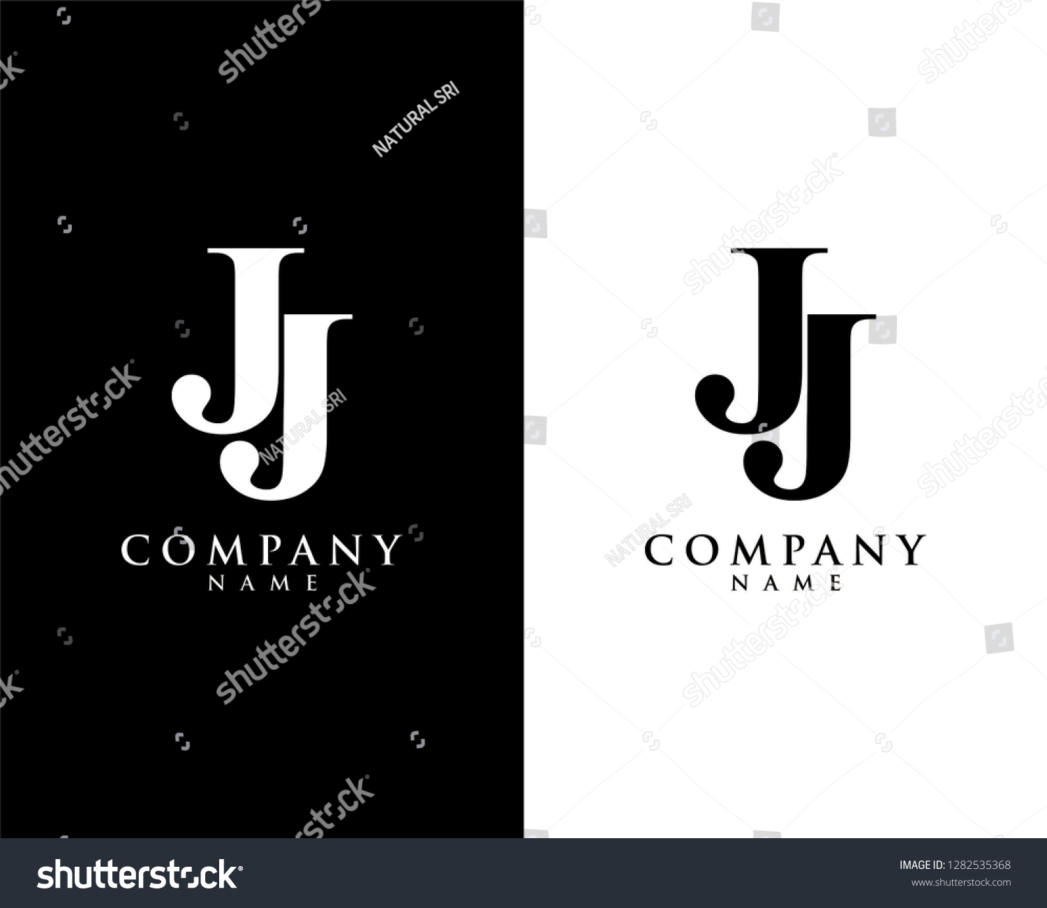 Jj Initial Company Name Logo Template Stock Vector (Royalty Free ...