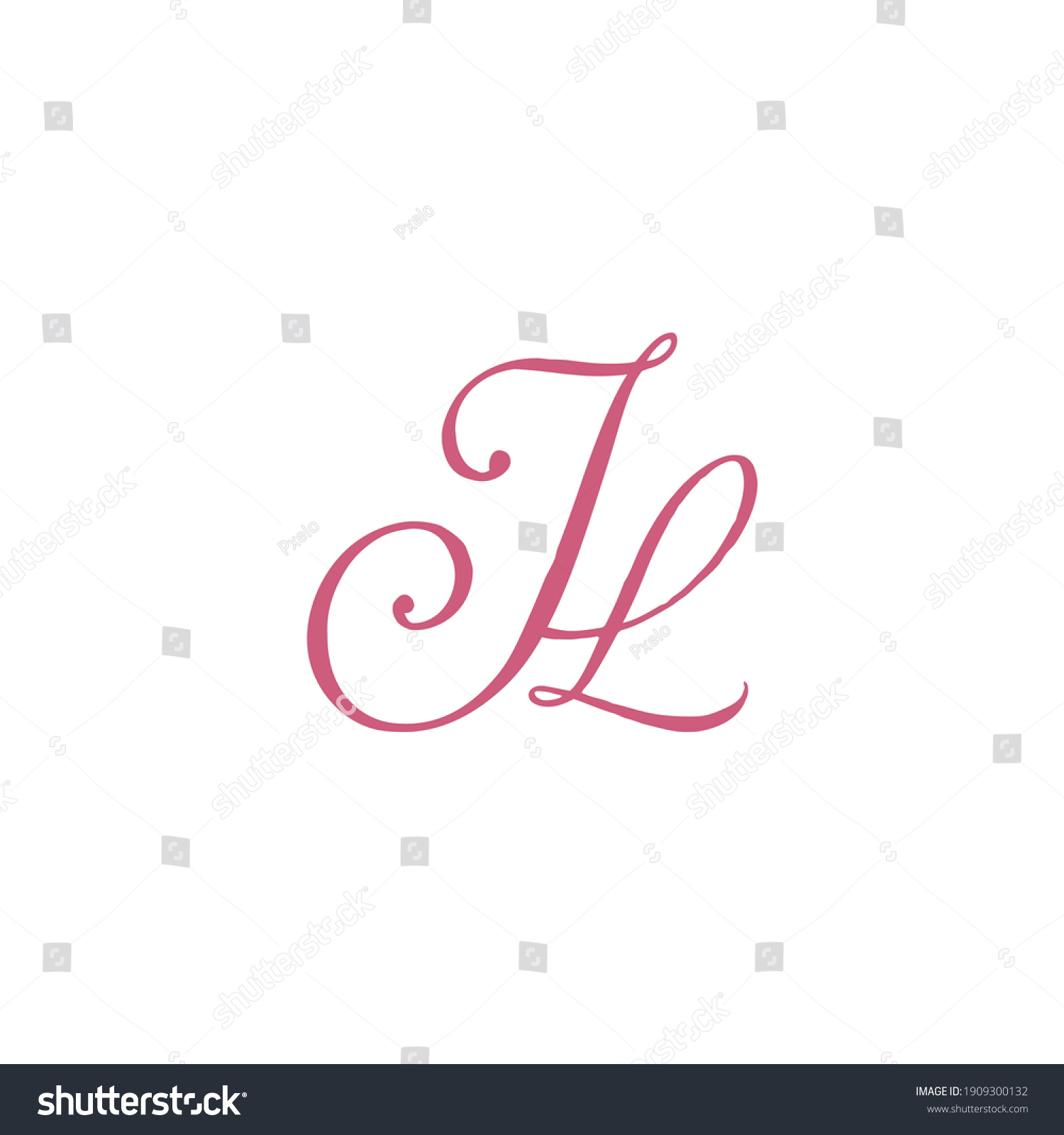 Jl Letters Monogram Vector Logo Design Stock Vector (Royalty Free ...