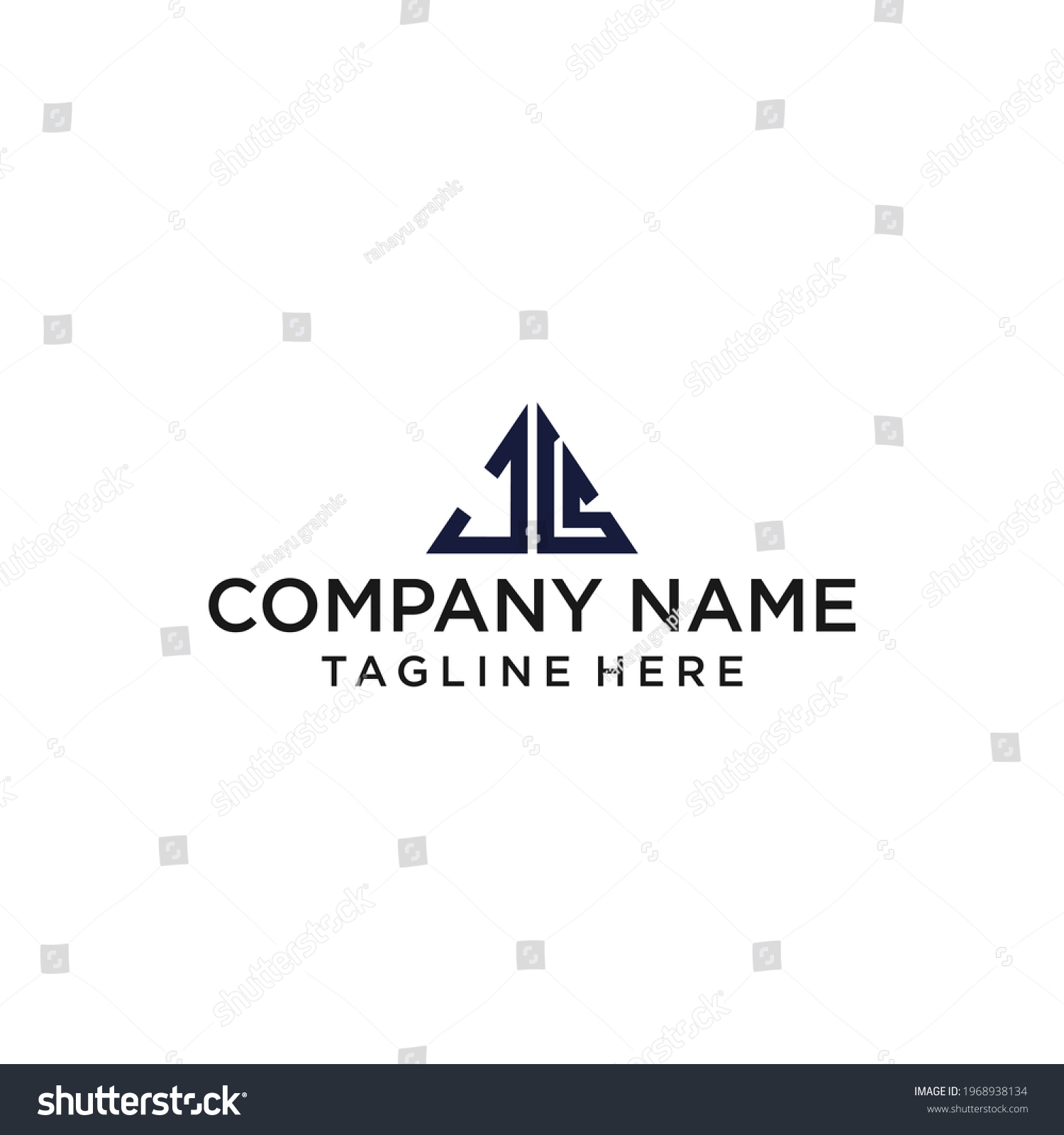 Jls Letter Triangle Logo Design Vector Stock Vector (Royalty Free ...