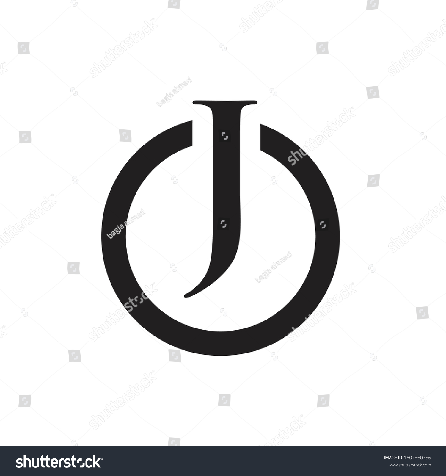 Jo Logo Design Simple Modern Template Stock Vector (Royalty Free ...