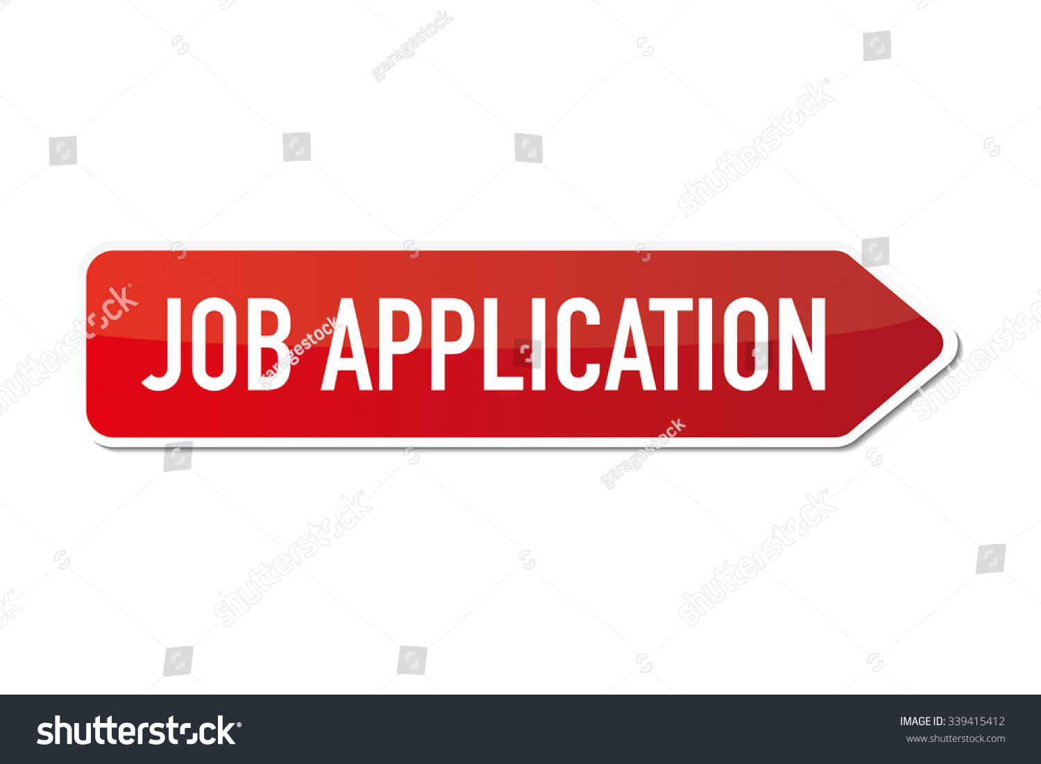 Job Application Signboard: vector de stock (libre de regalías) 339415412