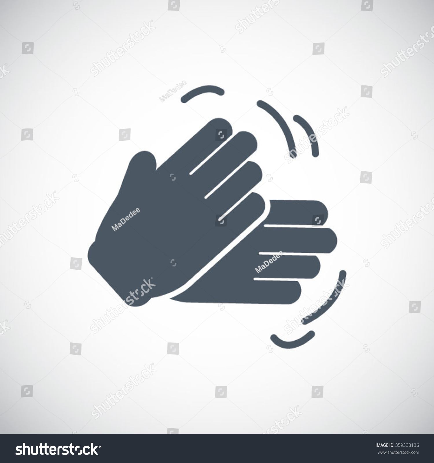 Job Done Hands Icon Stock Vector (Royalty Free) 359338136