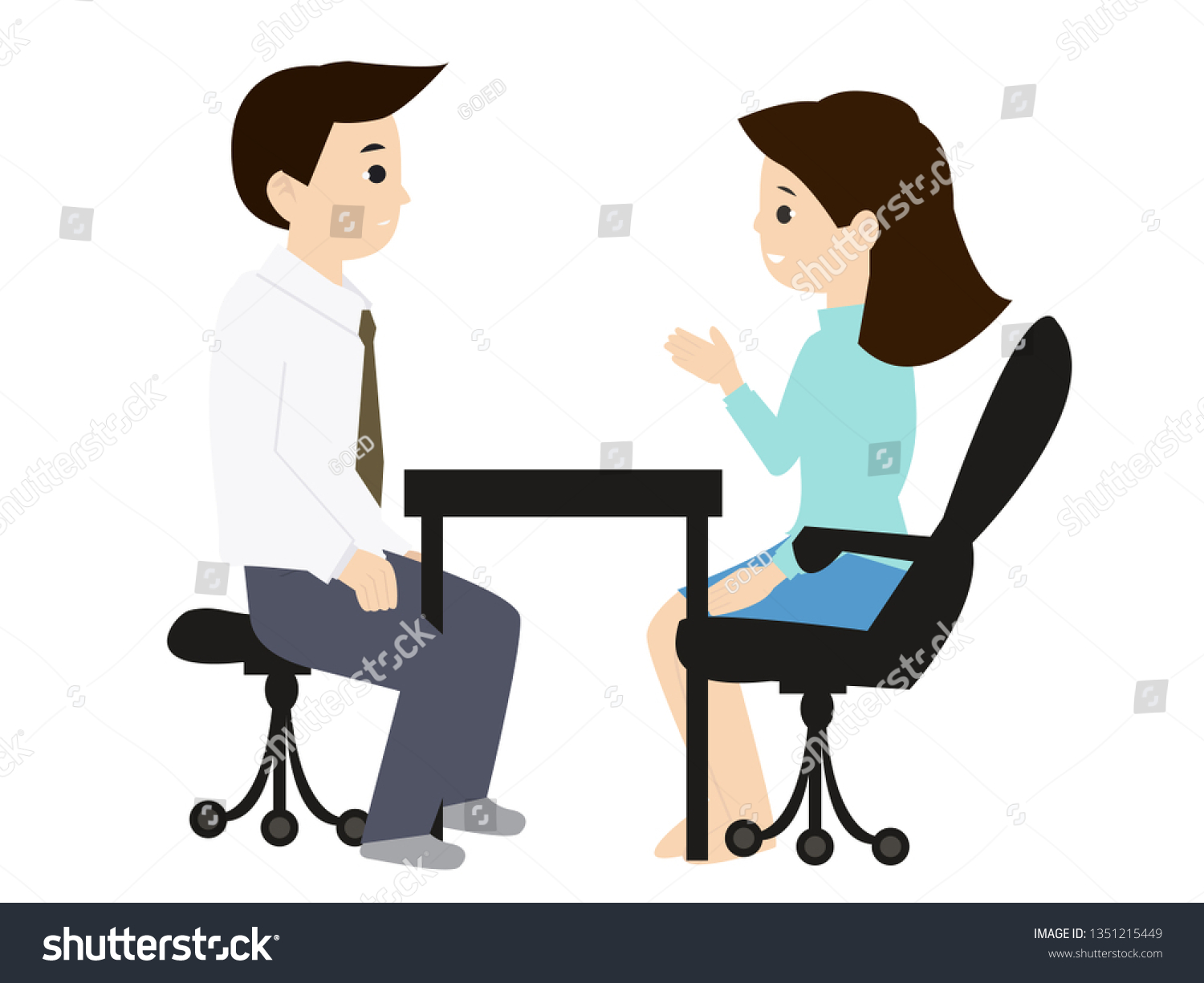 Job Interview Concept Stock Vector (Royalty Free) 1351215449 | Shutterstock
