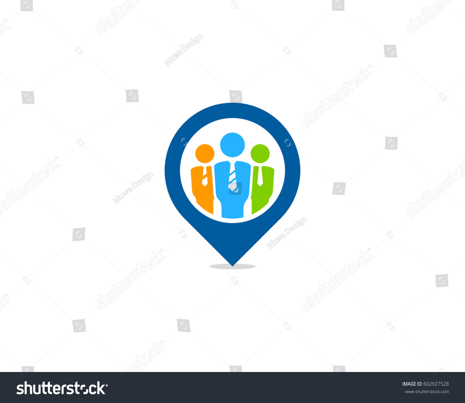 Job Location Logo Design Element Stock Vector (Royalty Free) 602927528