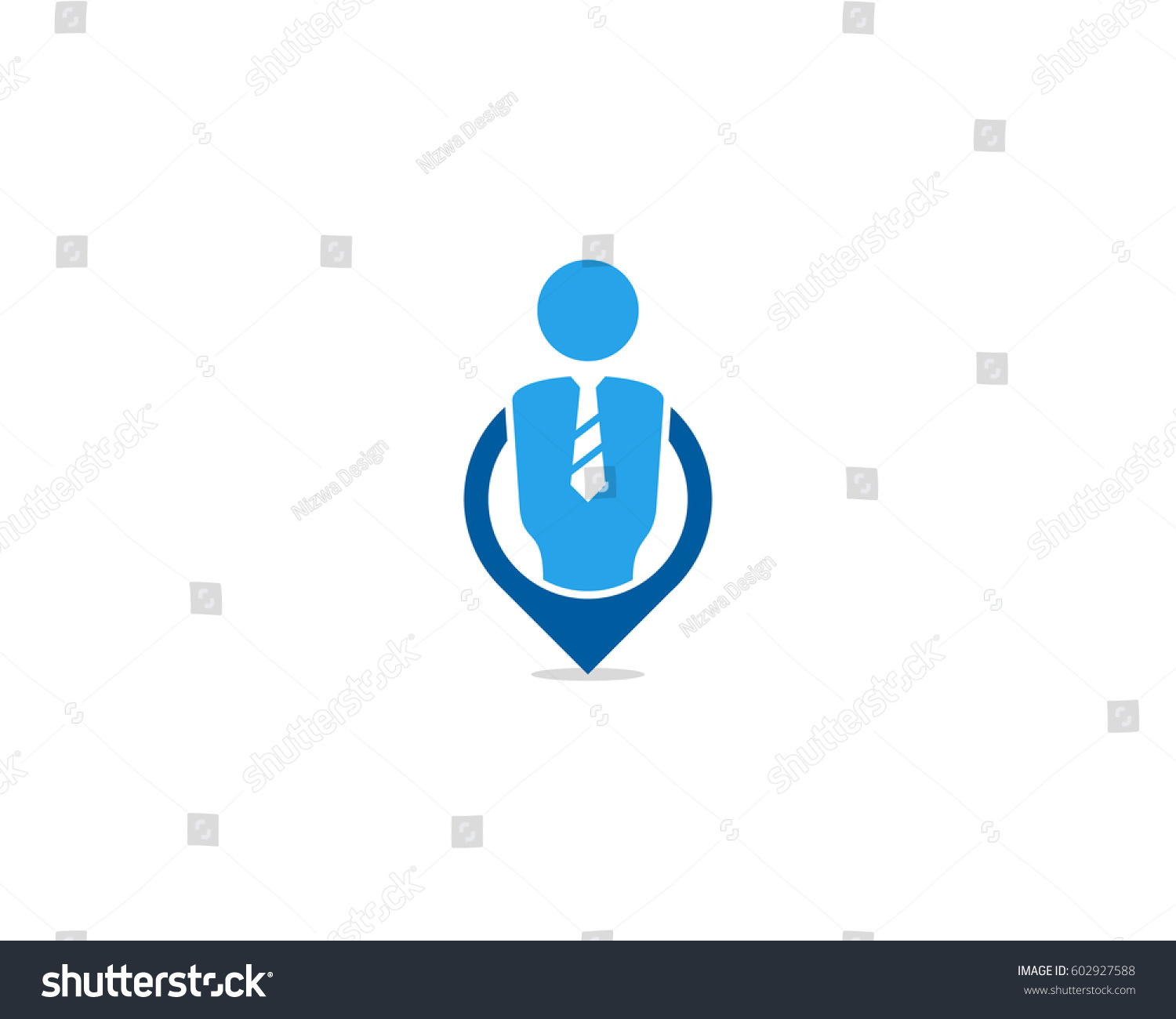 Job Point Logo Design Element Stock Vector (Royalty Free) 602927588