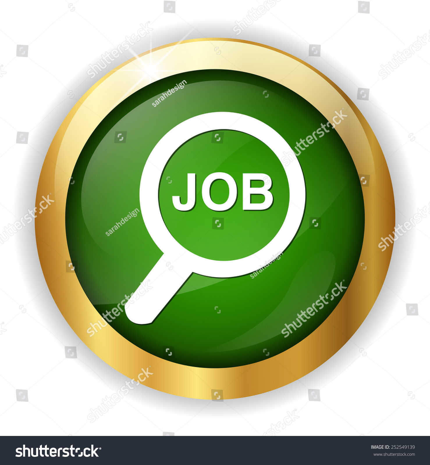 Job Search Button Icon Stock Vector (Royalty Free) 252549139 | Shutterstock