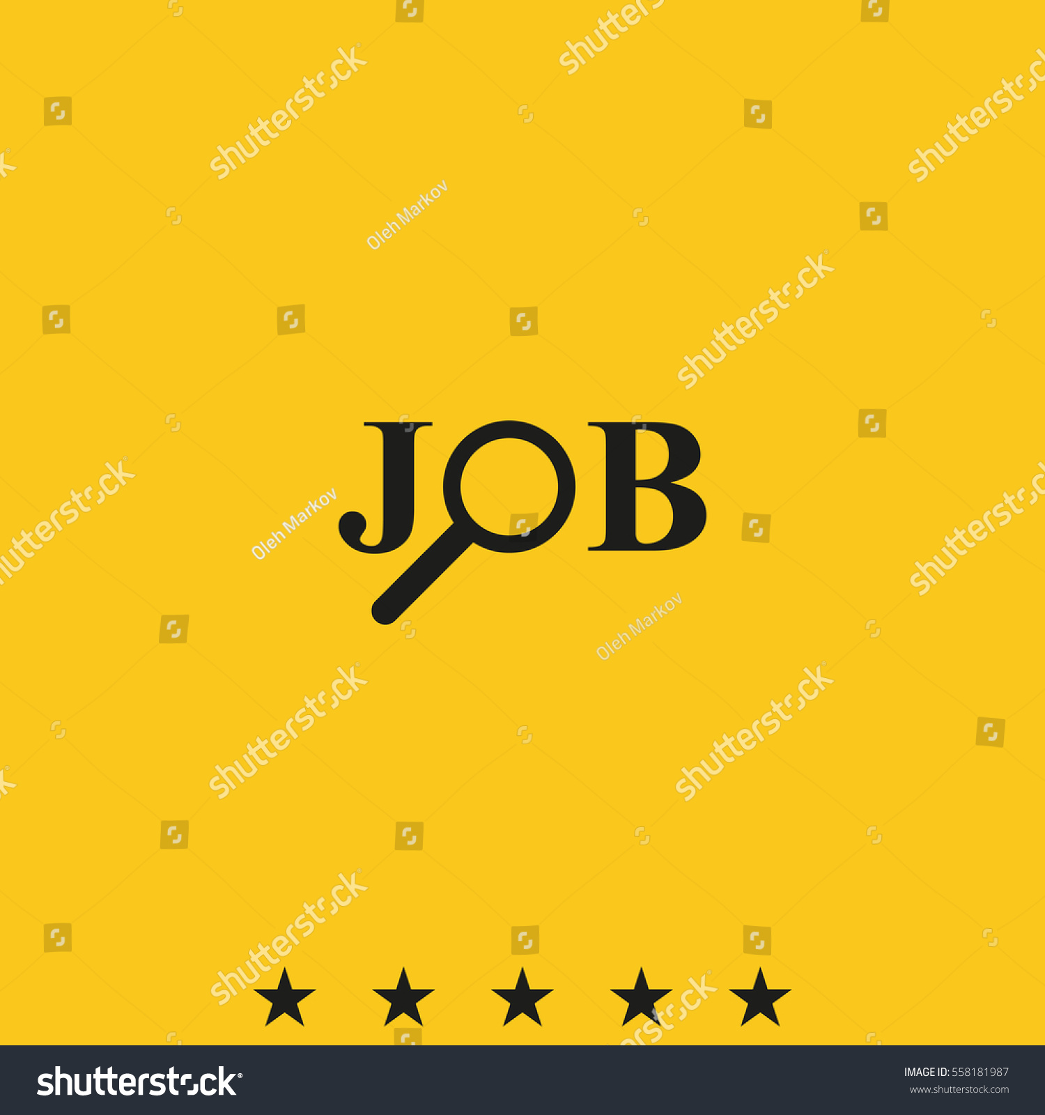 Job Search Logo Stock Vector (Royalty Free) 558181987