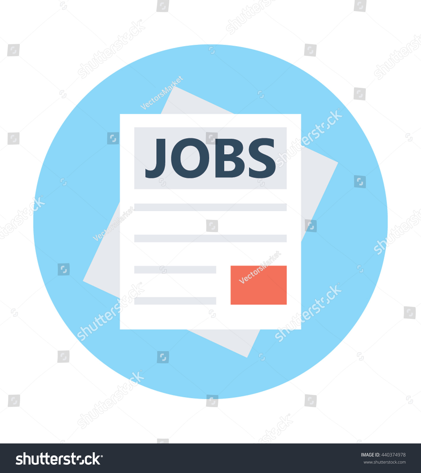 Jobs Application Vector Icon Stock Vector (Royalty Free) 440374978 ...