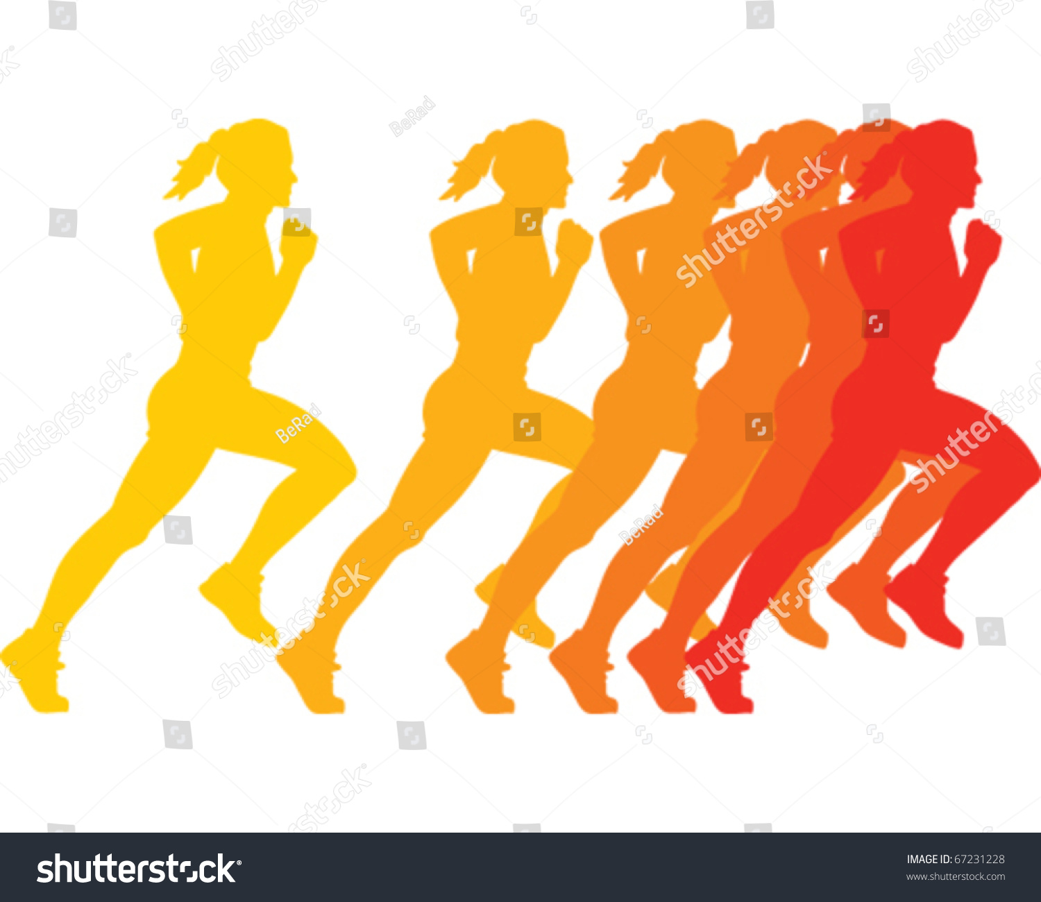 Jogging Icon Stock Vector Illustration 67231228 : Shutterstock