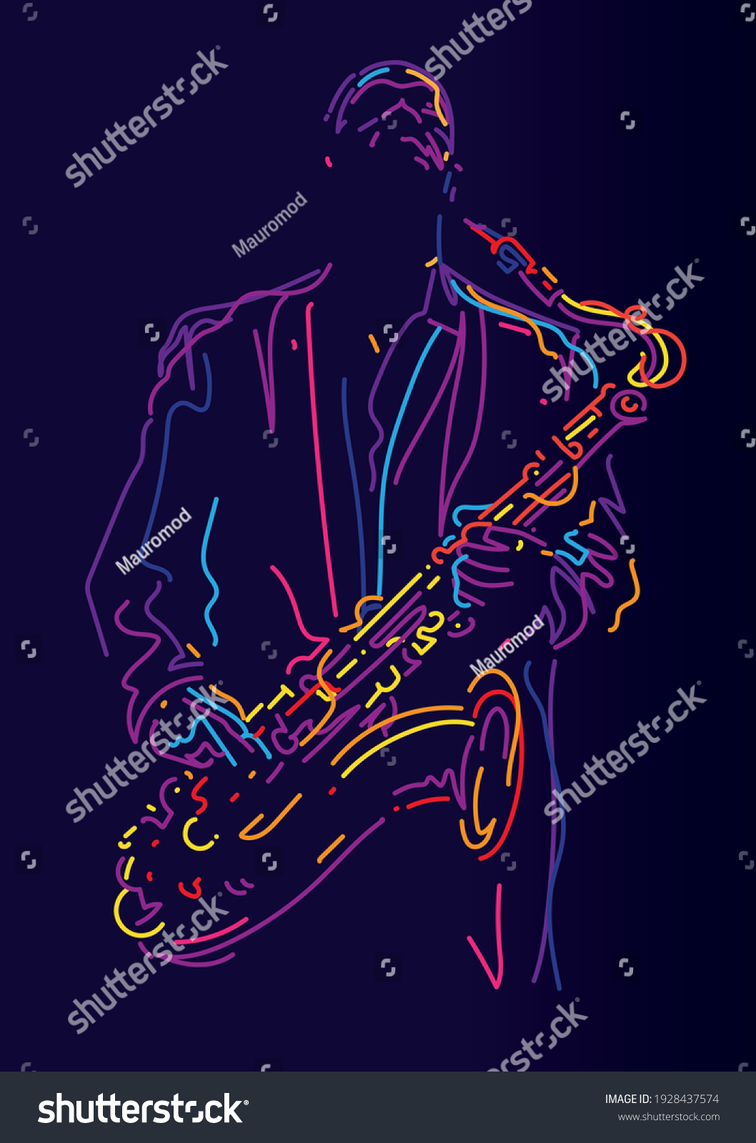 John Coltrane Portrait Vector Illustration: เวกเตอร์สต็อก (ปลอดค่า ...