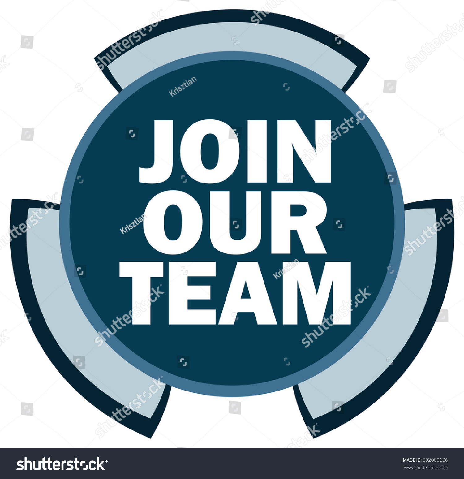 Join Our Team Emblem Vector Illustration Stock Vector (Royalty Free ...