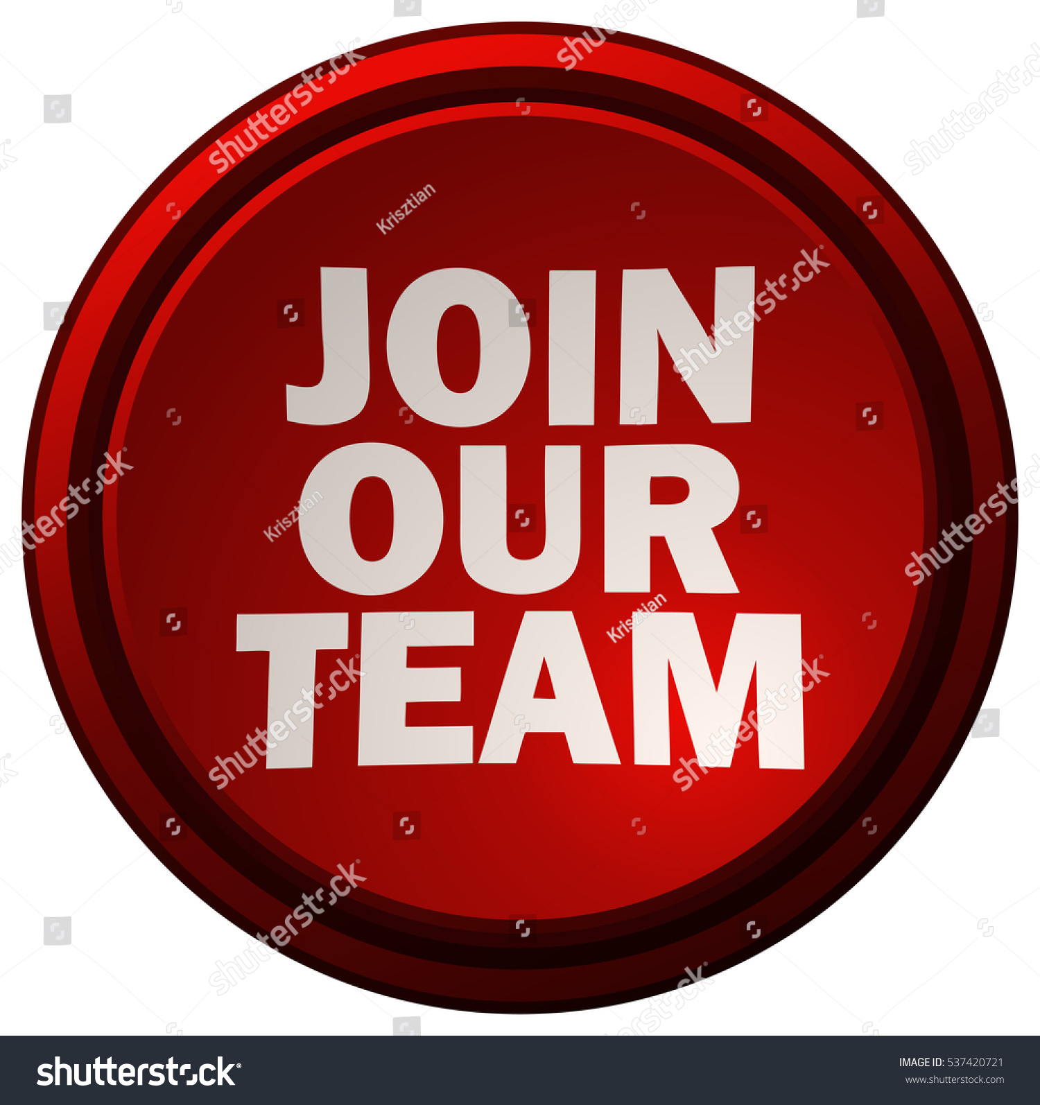 Join Our Team Red Push Button 스톡 벡터(로열티 프리) 537420721 | Shutterstock