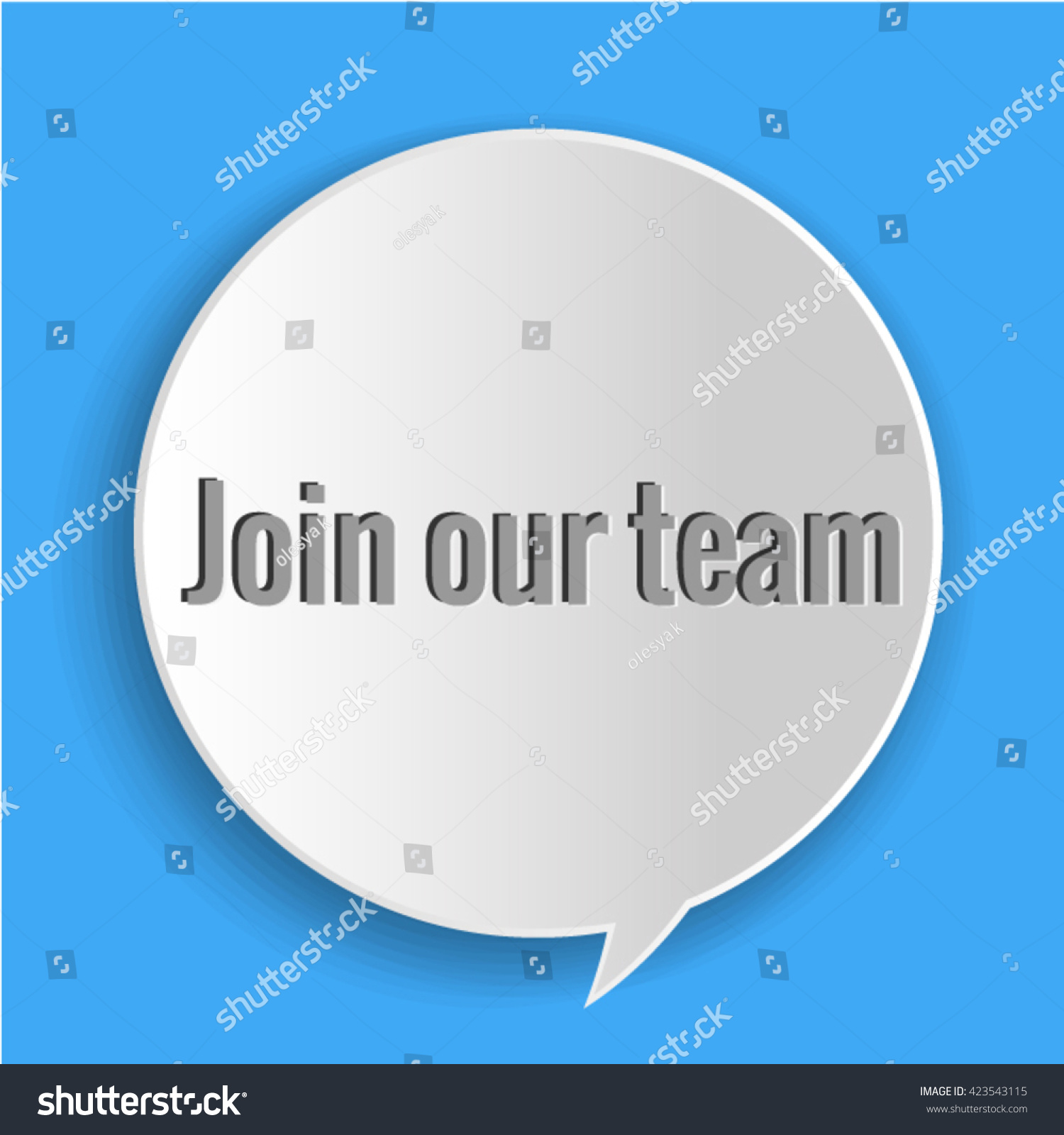 Join Our Team Vector Eps 10 Stock Vector (Royalty Free) 423543115 ...