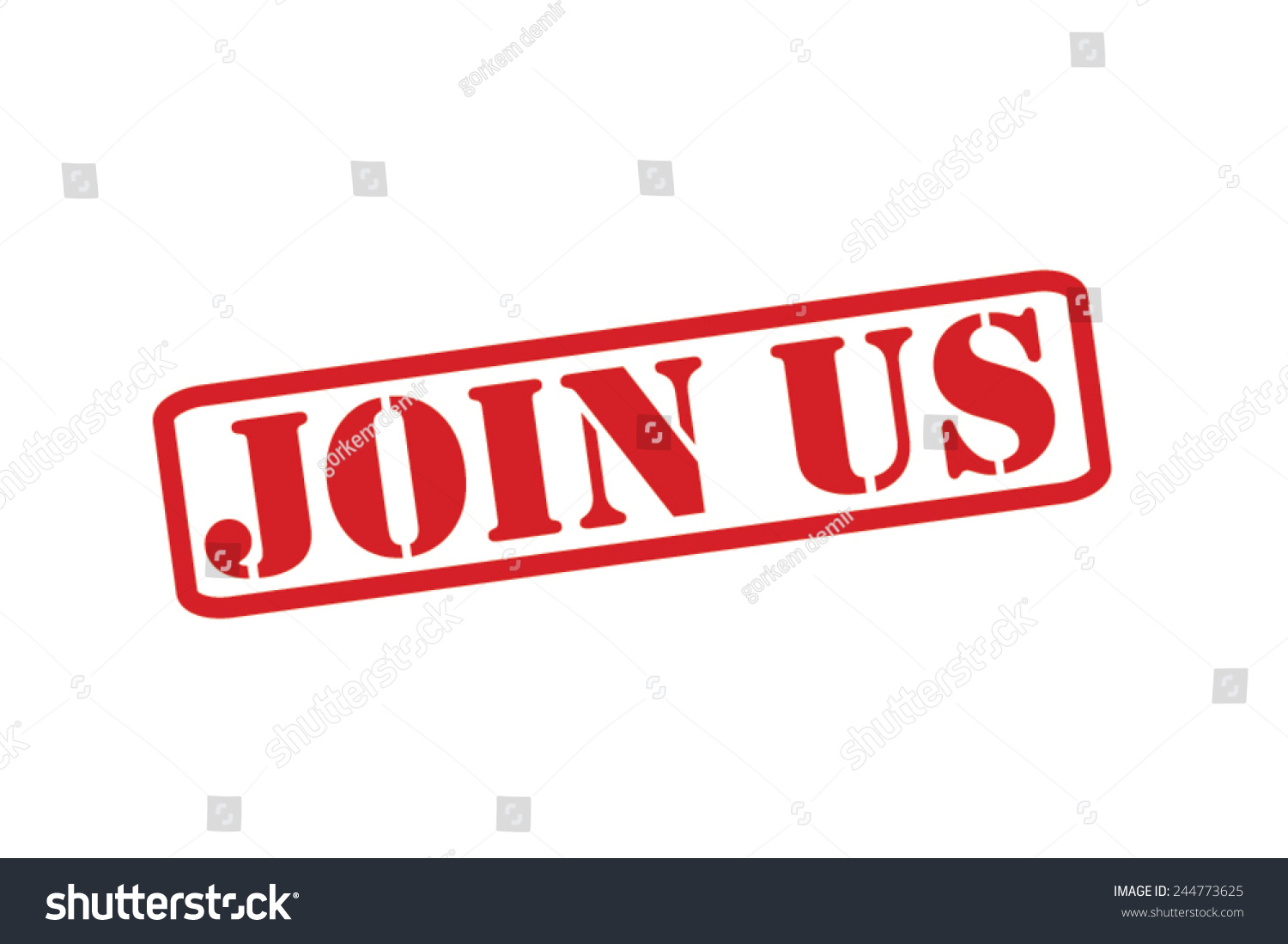 Join Us Red Rubber Stamp Vector: vector de stock (libre de regalías ...