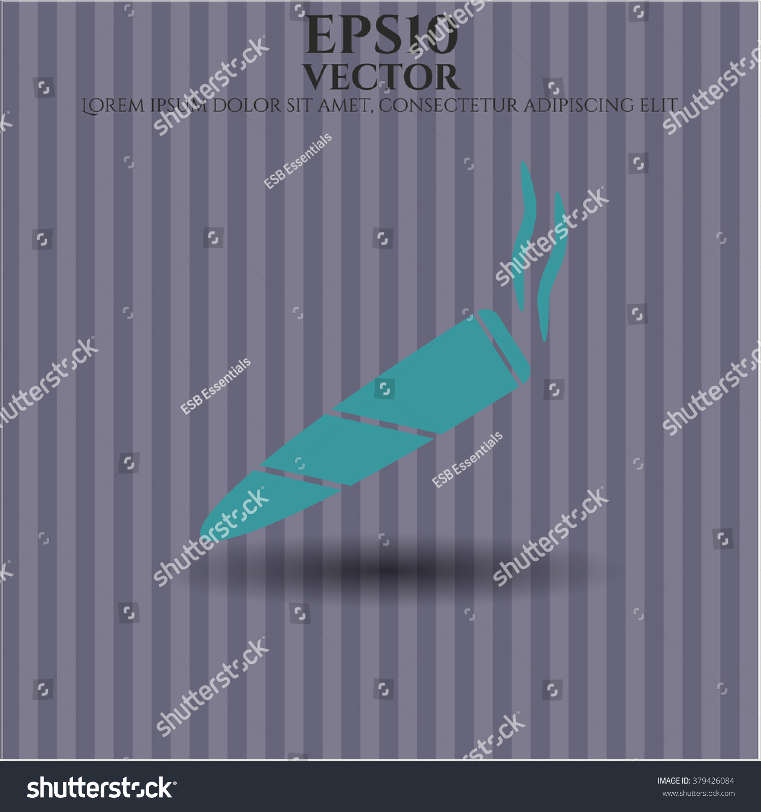 Joint Cigarette Symbol Stock Vector (Royalty Free) 379426084 | Shutterstock