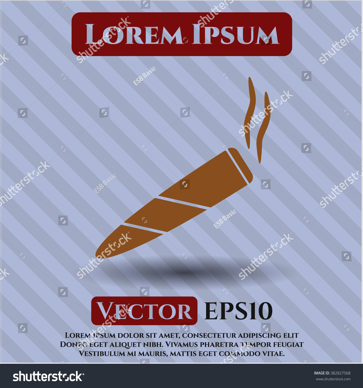 Joint Cigarette Vector Icon Symbol Stock Vector 382827568 - Shutterstock