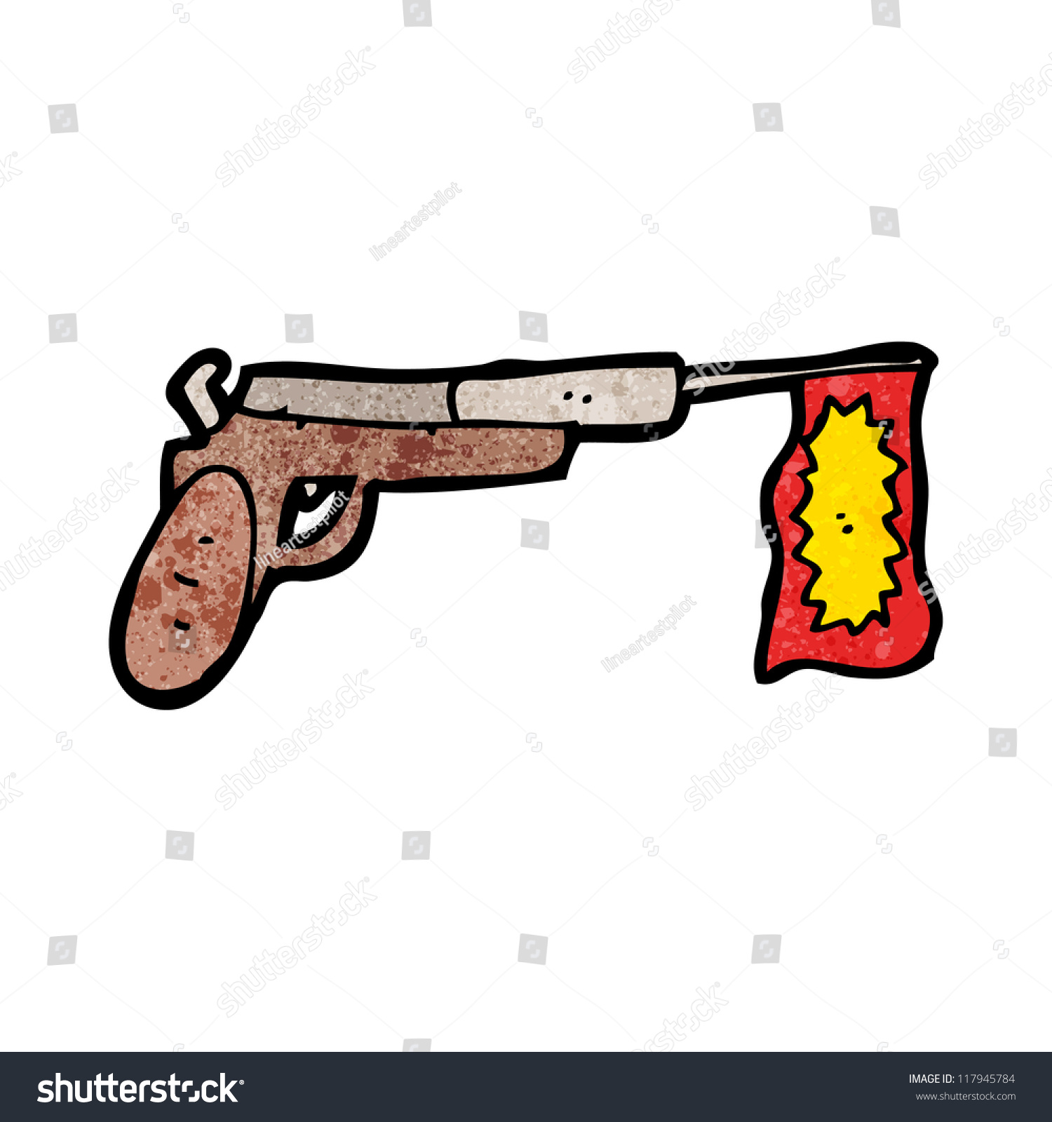Joke Gun Cartoon Stock Vector (Royalty Free) 117945784 | Shutterstock
