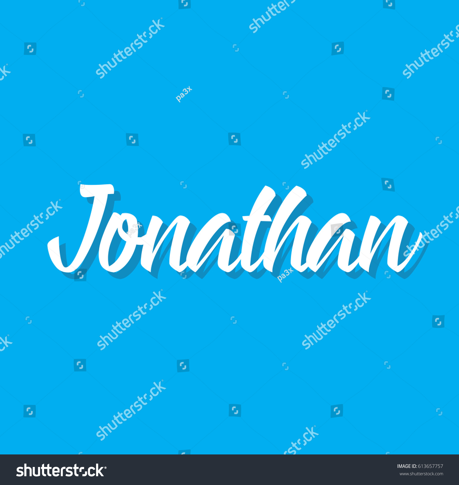 Jonathan Text Design Vector Calligraphy Typography Stock Vector ...