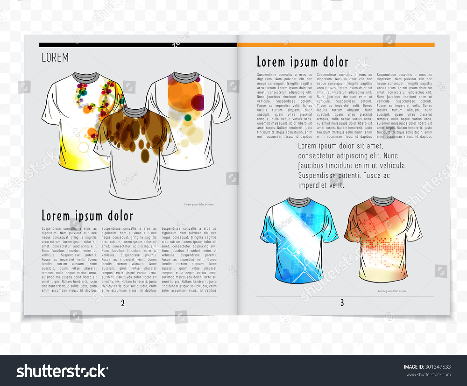 Journal Press Layout Magazine Vector Stock Vector (Royalty Free ...