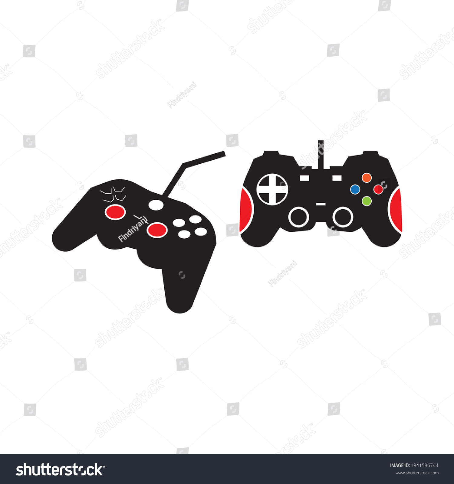 Joy Stick Game Logo Vector Template 库存矢量图（免版税）1841536744 | Shutterstock