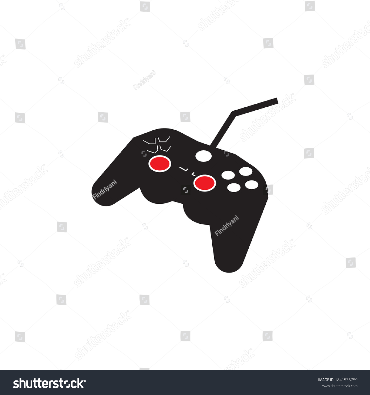 Joy Stick Game Logo Vector Template Stock Vector (Royalty Free ...