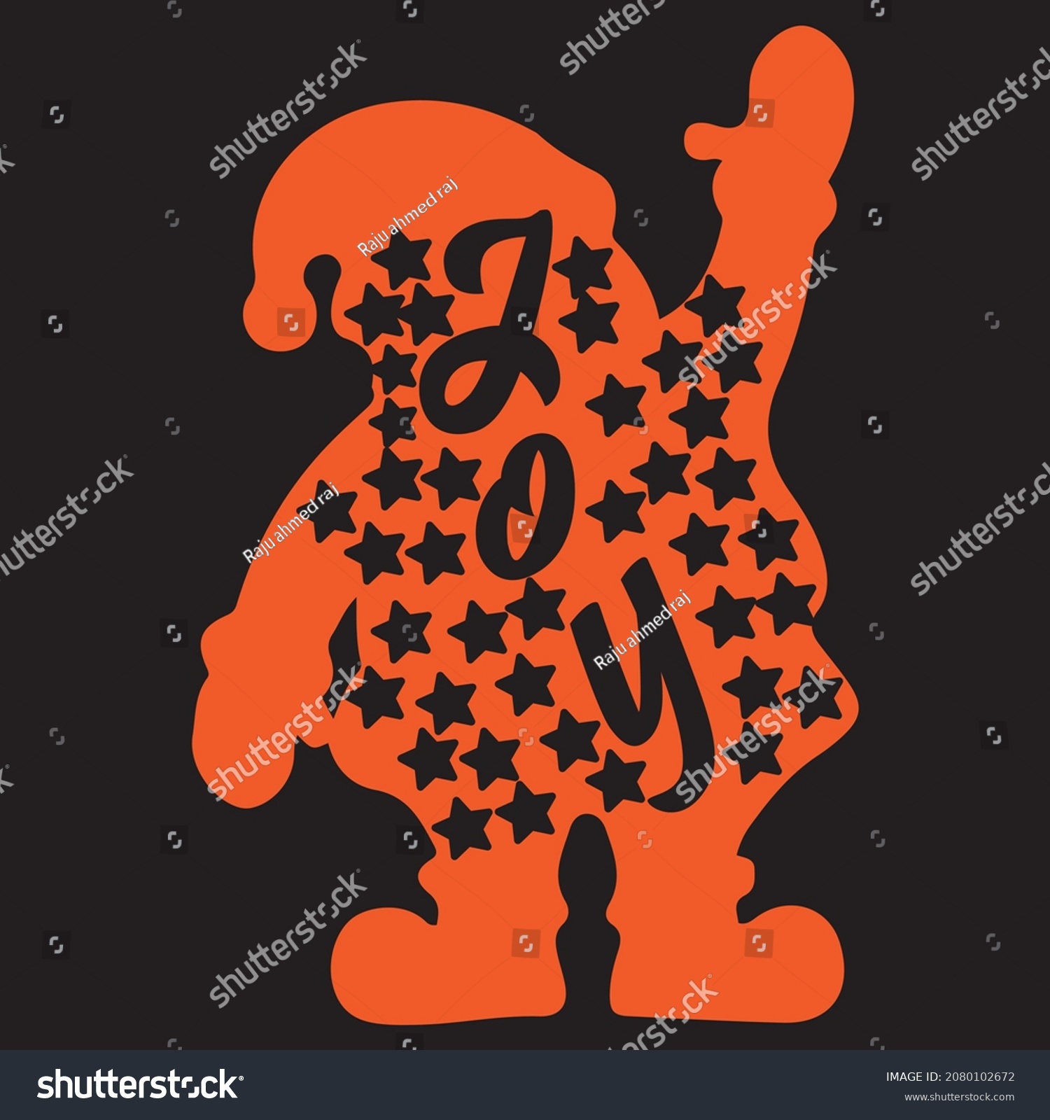 Joy Tshirt Design Vector File Stock Vector (Royalty Free) 2080102672 ...