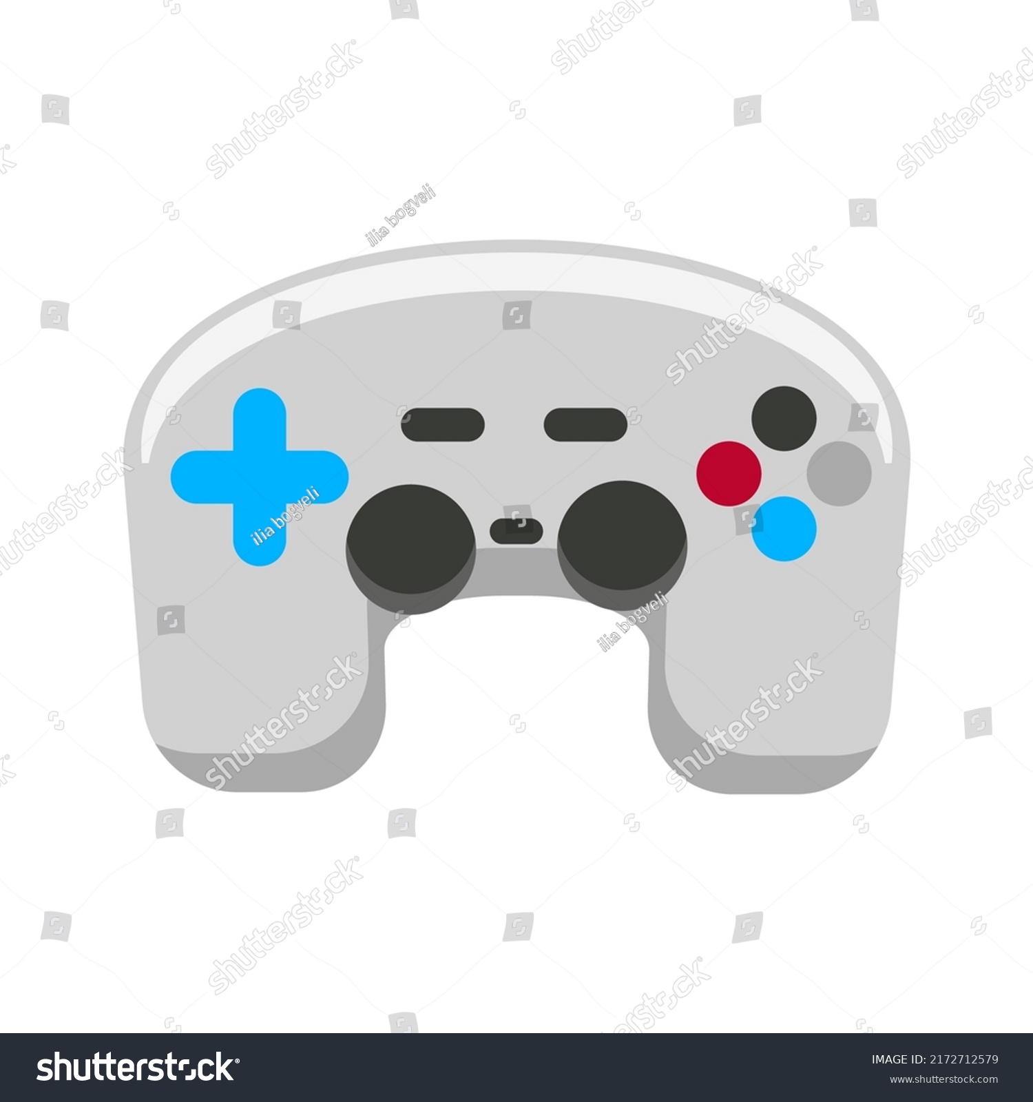 Joystick Controller Console Gaming Vector Illustration Stock Vector ...