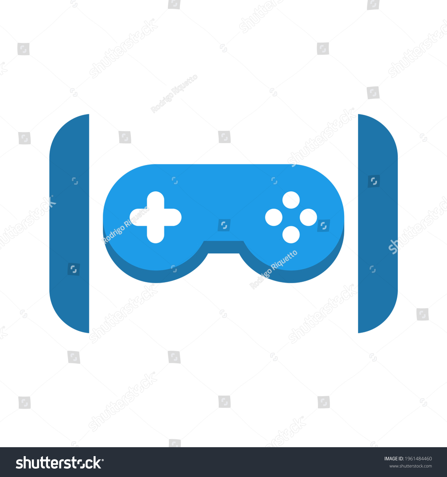 Joystick Controller Icon Vector Art Illustration: vector de stock ...