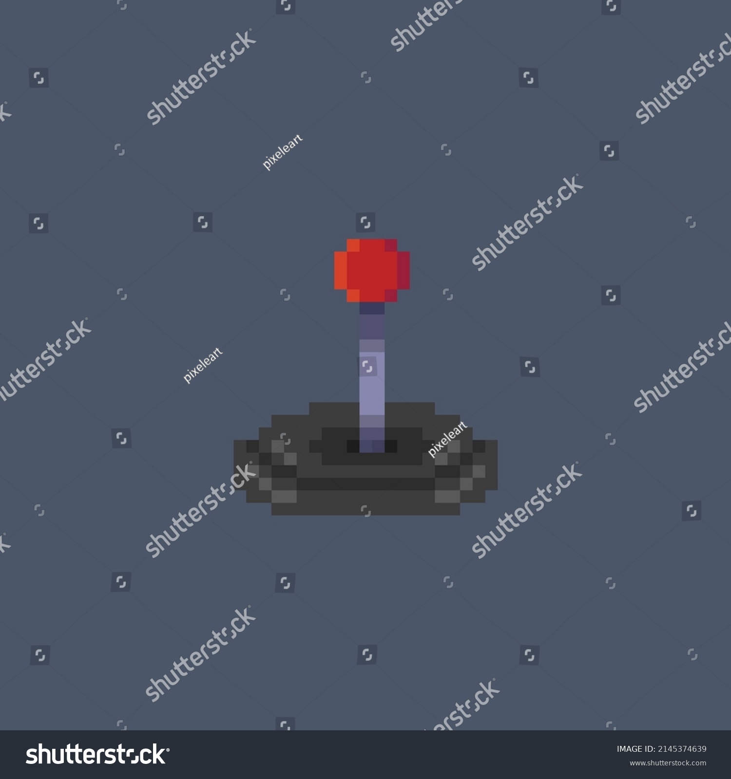 Joystick Controller Pixel Style Stock Vector (Royalty Free) 2145374639 ...