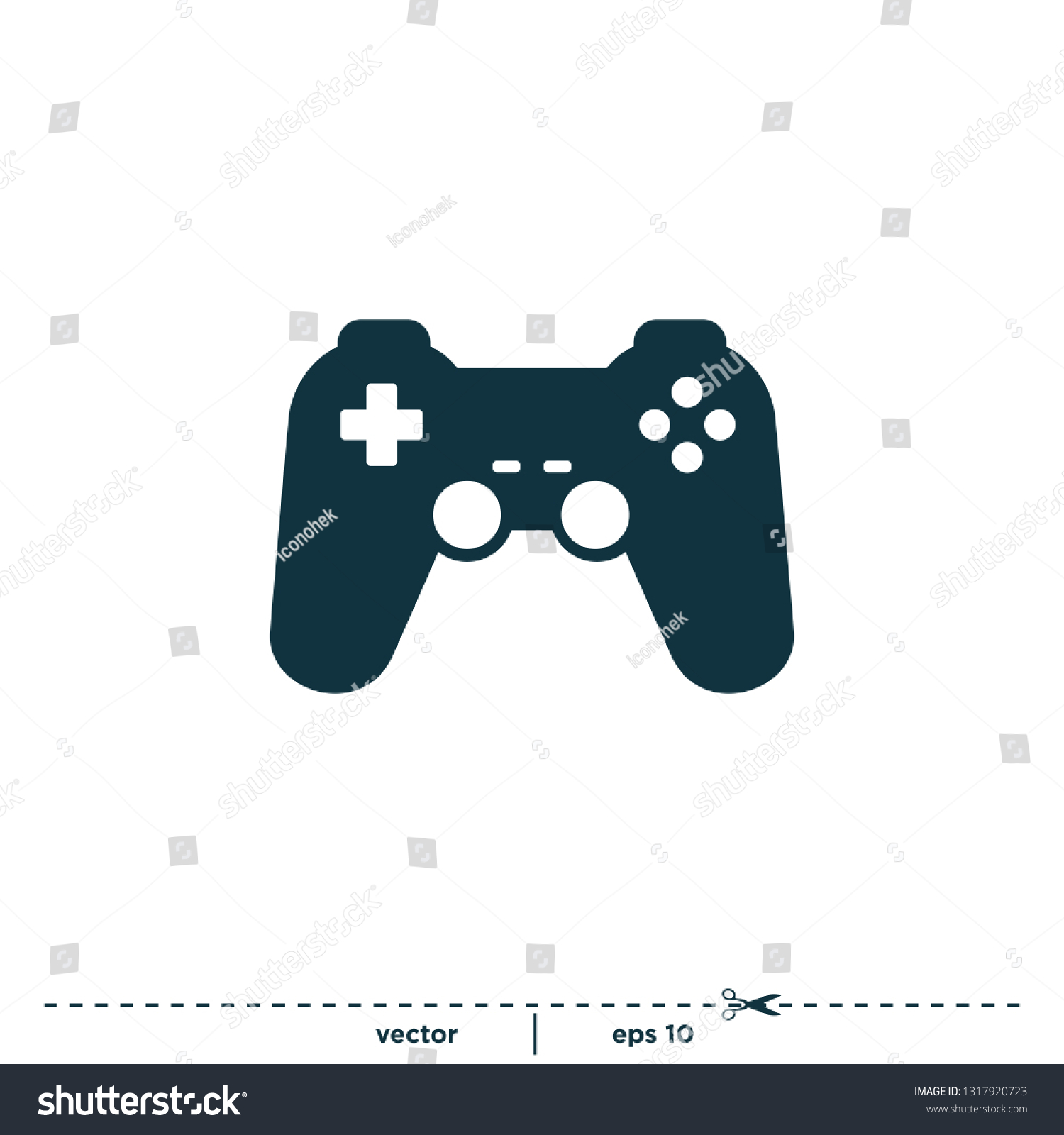 Joystick Icon Game Controller Symbol Logo Stock Vector (Royalty Free ...