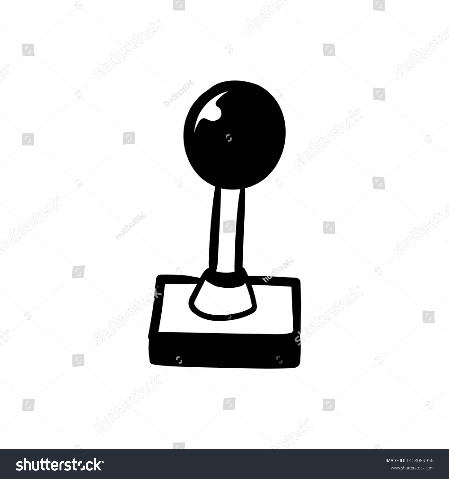 Joystick Vector Doodle Hand Draw Stock Vector (Royalty Free) 1408089956 ...