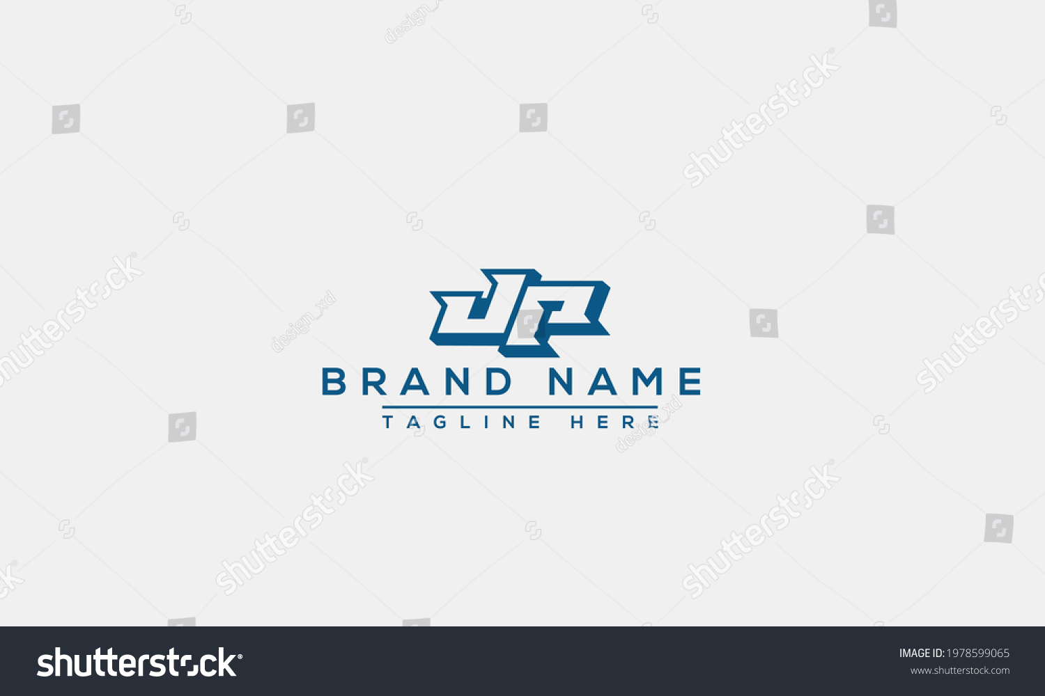 Jp Logo Design Template Vector Graphic Stock Vector (Royalty Free ...