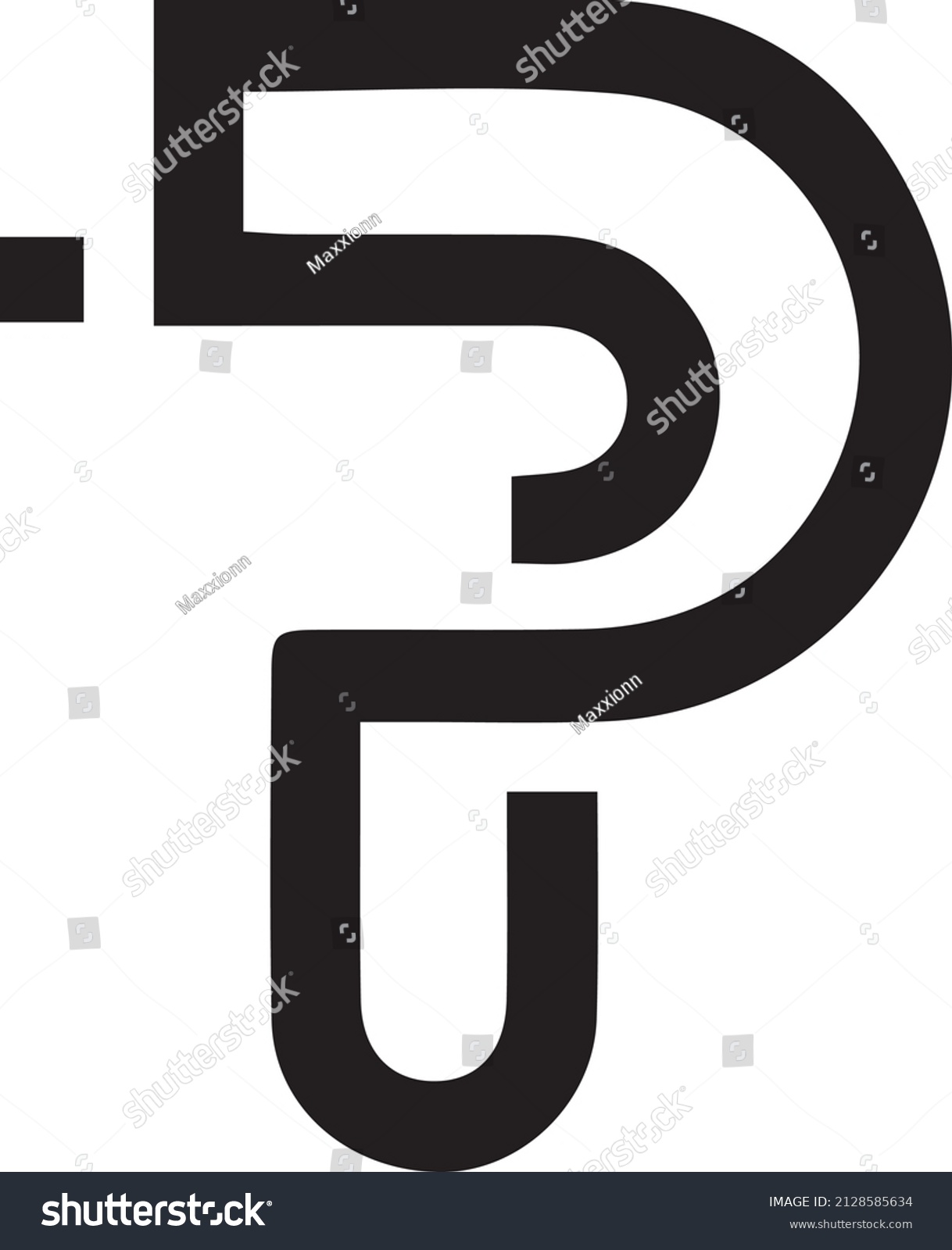 Jp Pj Initial Letter Simple Design Stock Vector (Royalty Free ...