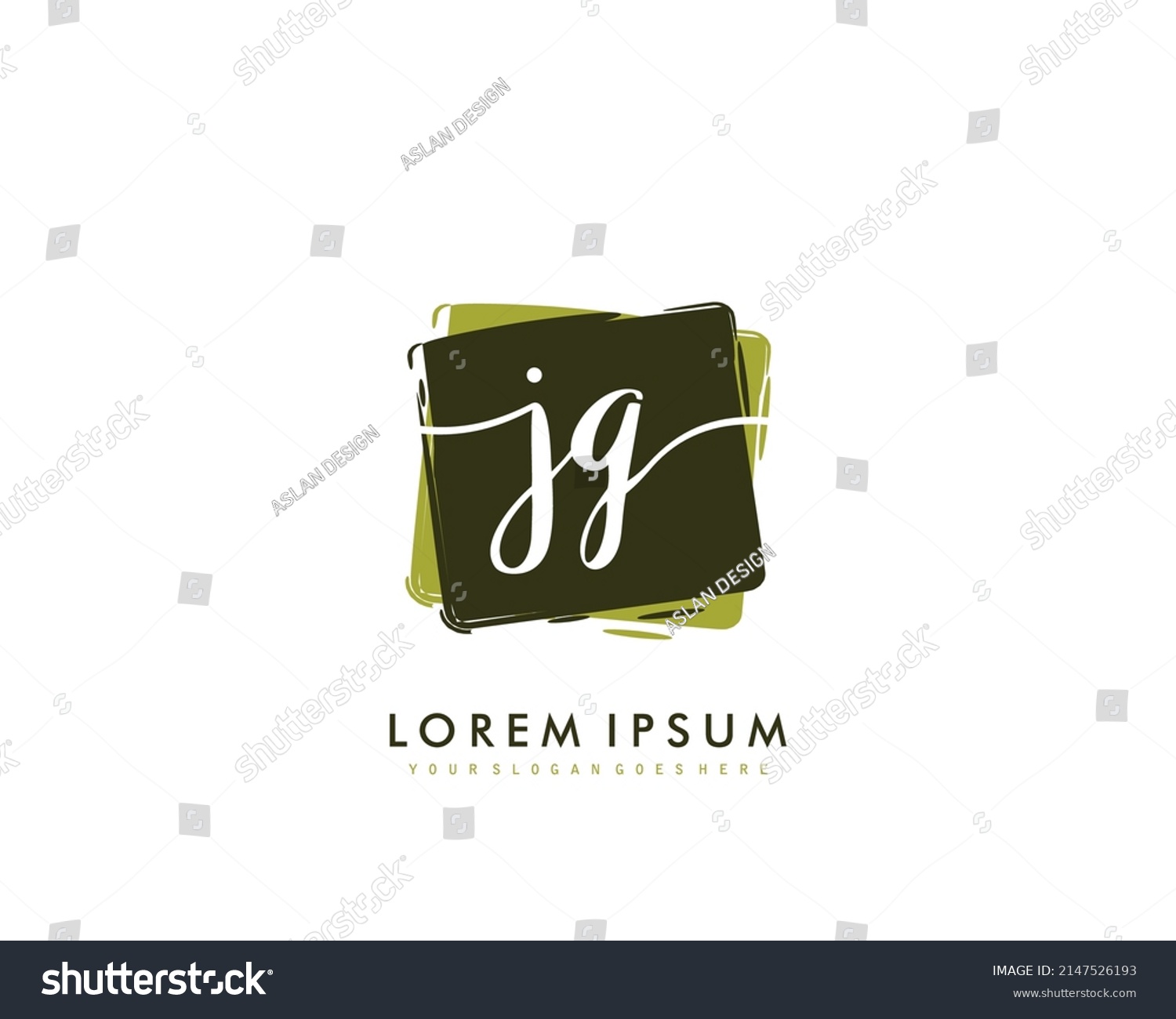 Jq Initial Beauty Monogram Logo Vector Stock Vector (Royalty Free ...