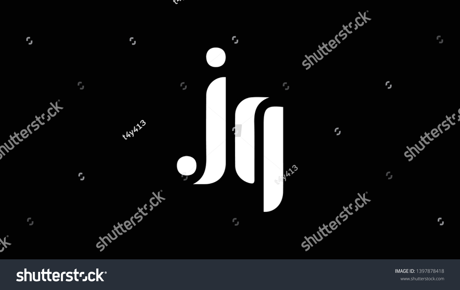 Jq Logo Design Template Vector Illustration Stock Vector (Royalty Free ...