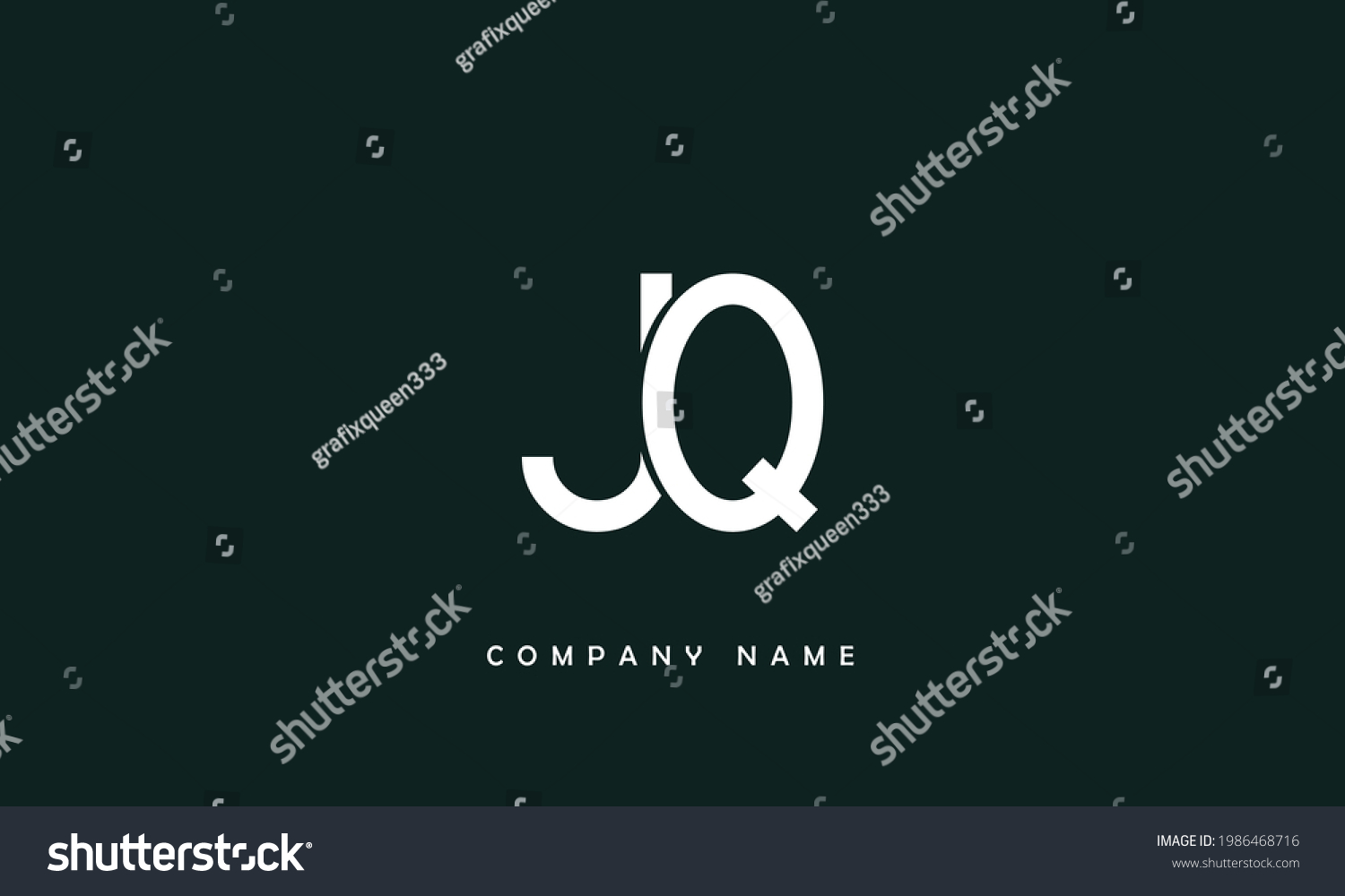Jq Qj Alphabet Letters Logo Monogram Stock Vector Royalty Free