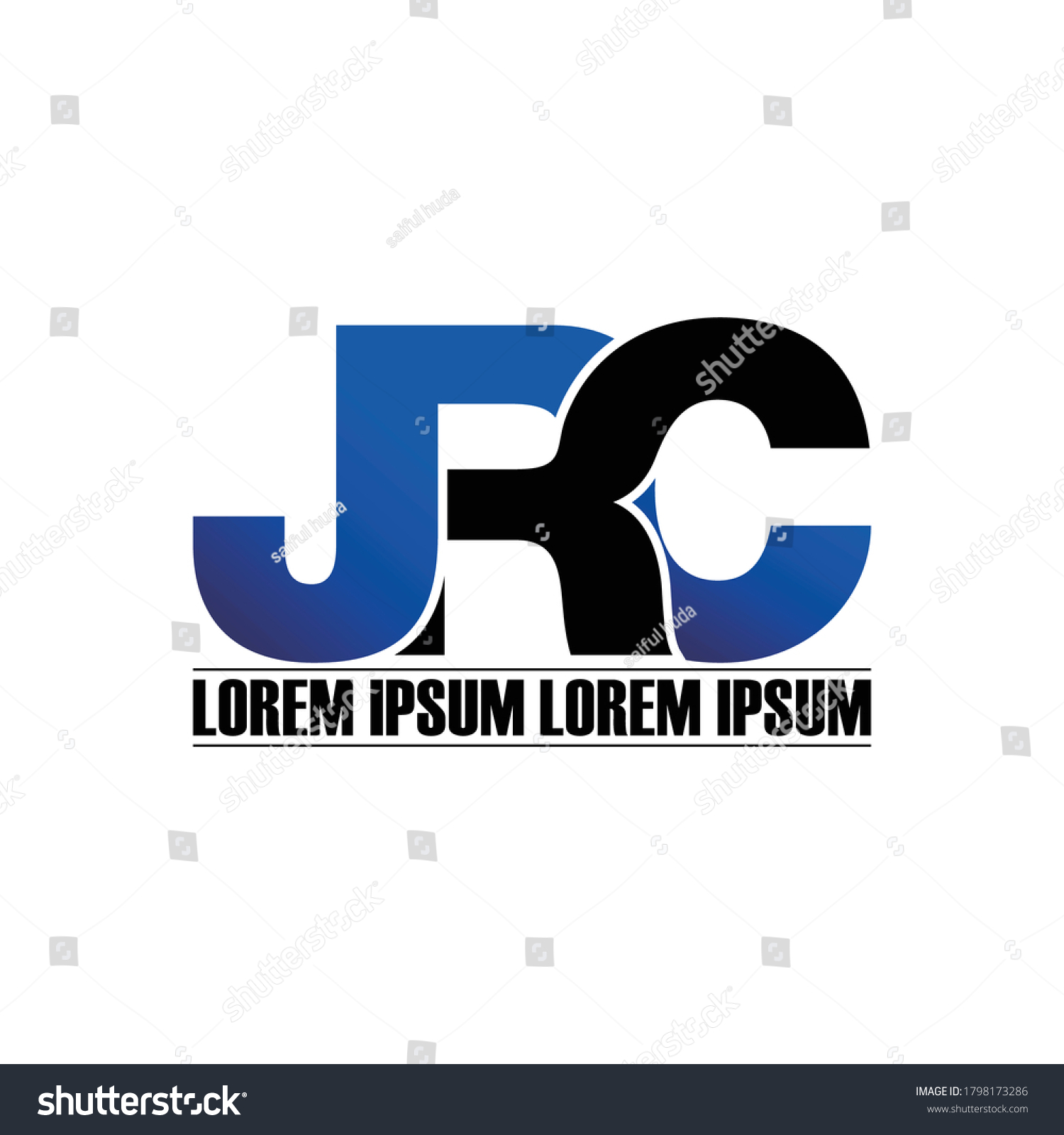 Jrc Letter Monogram Logo Design Vector Stock Vector (Royalty Free ...
