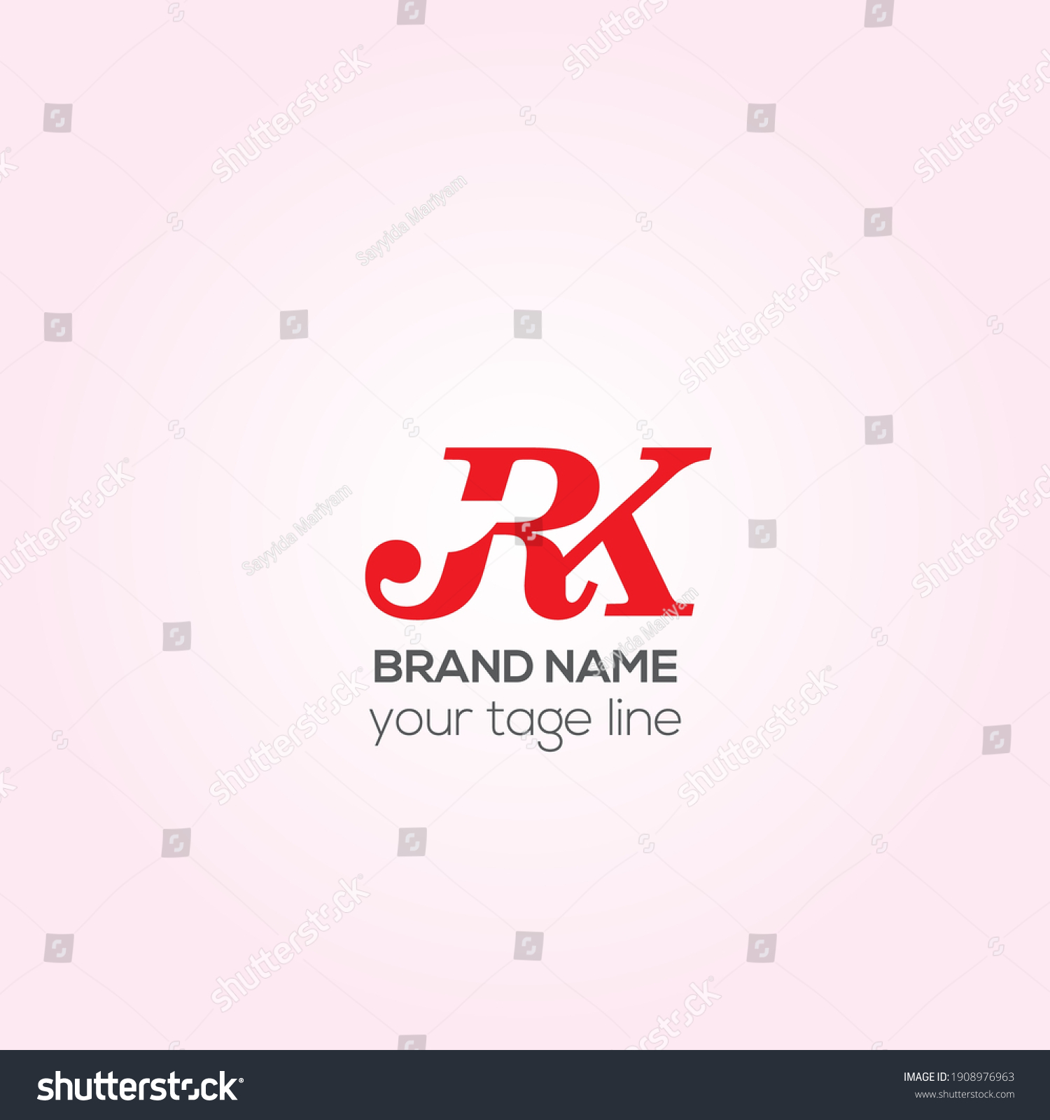 Jrk Letters Vector Logo Design Creative Stock Vector (Royalty Free ...