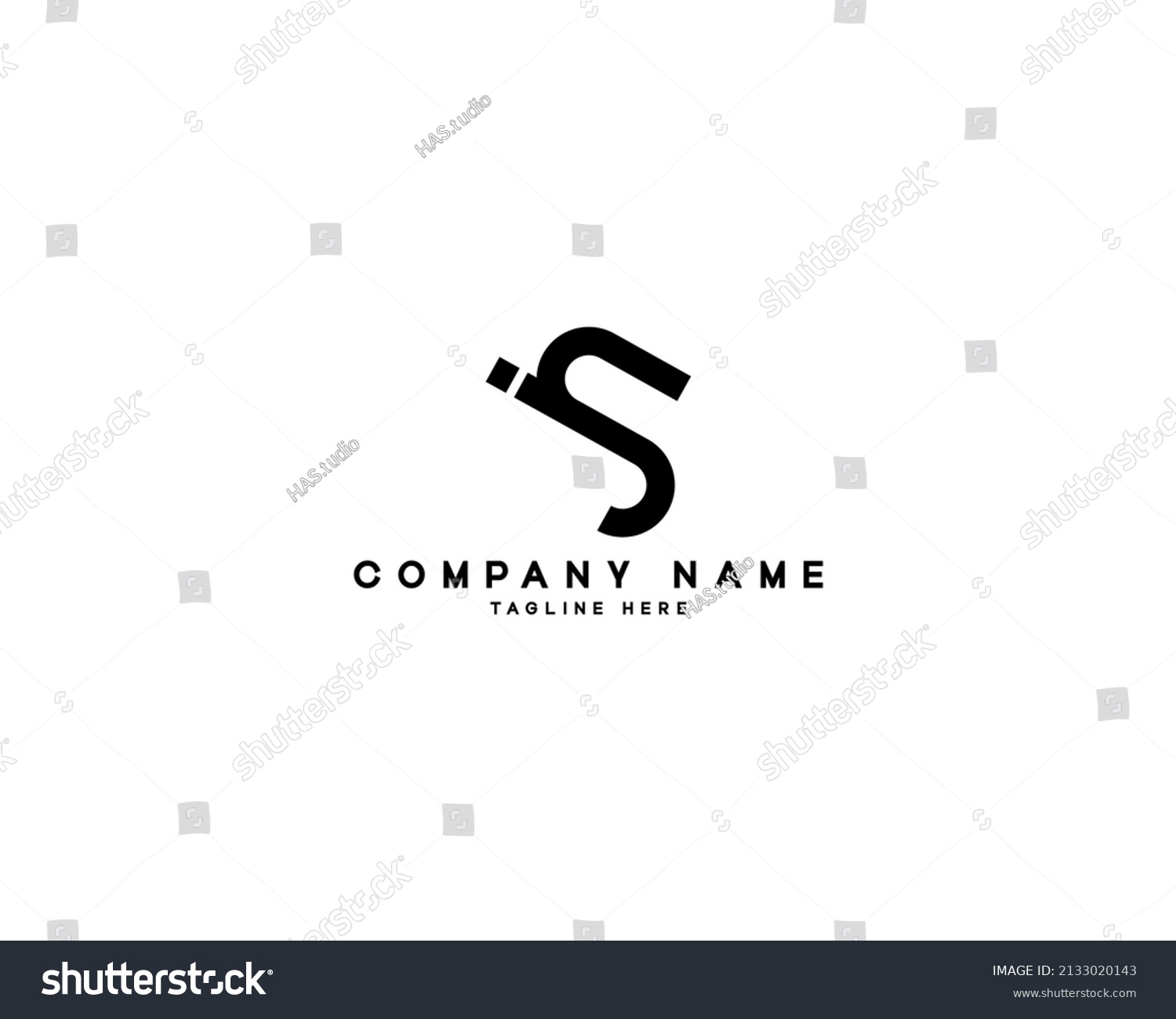 Js Logo Design Template Illustration Vector Stock Vector (Royalty Free ...