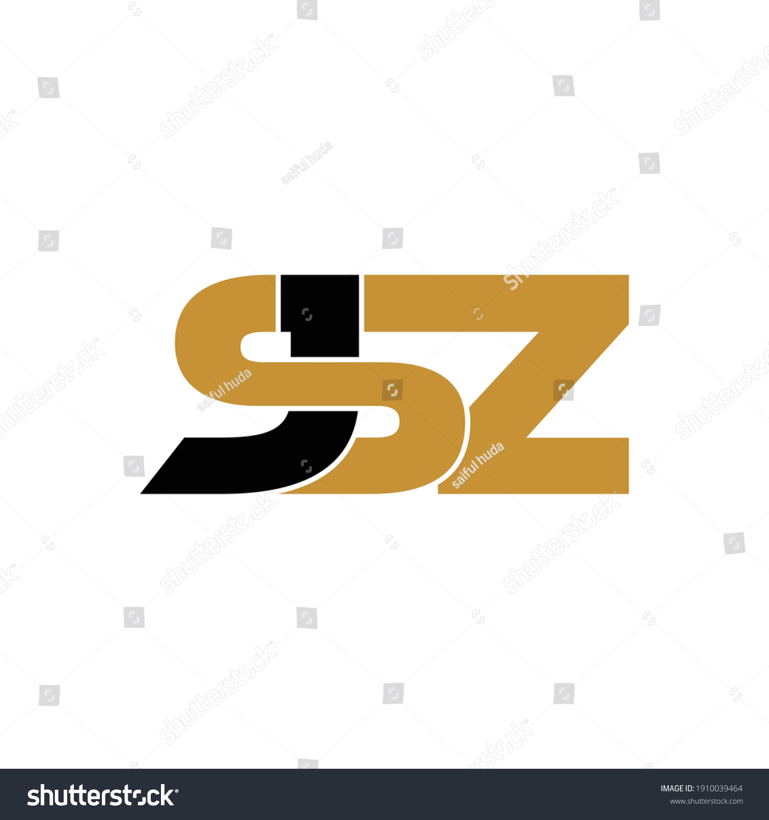 Jsz Letter Monogram Logo Design Vector Stock Vector (Royalty Free ...