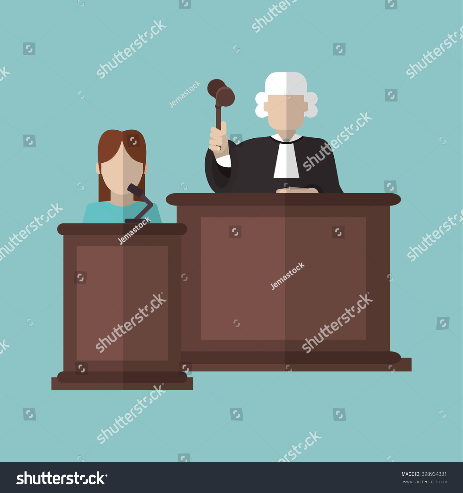 Judge Icon Design Stock Vector (Royalty Free) 398934331 | Shutterstock