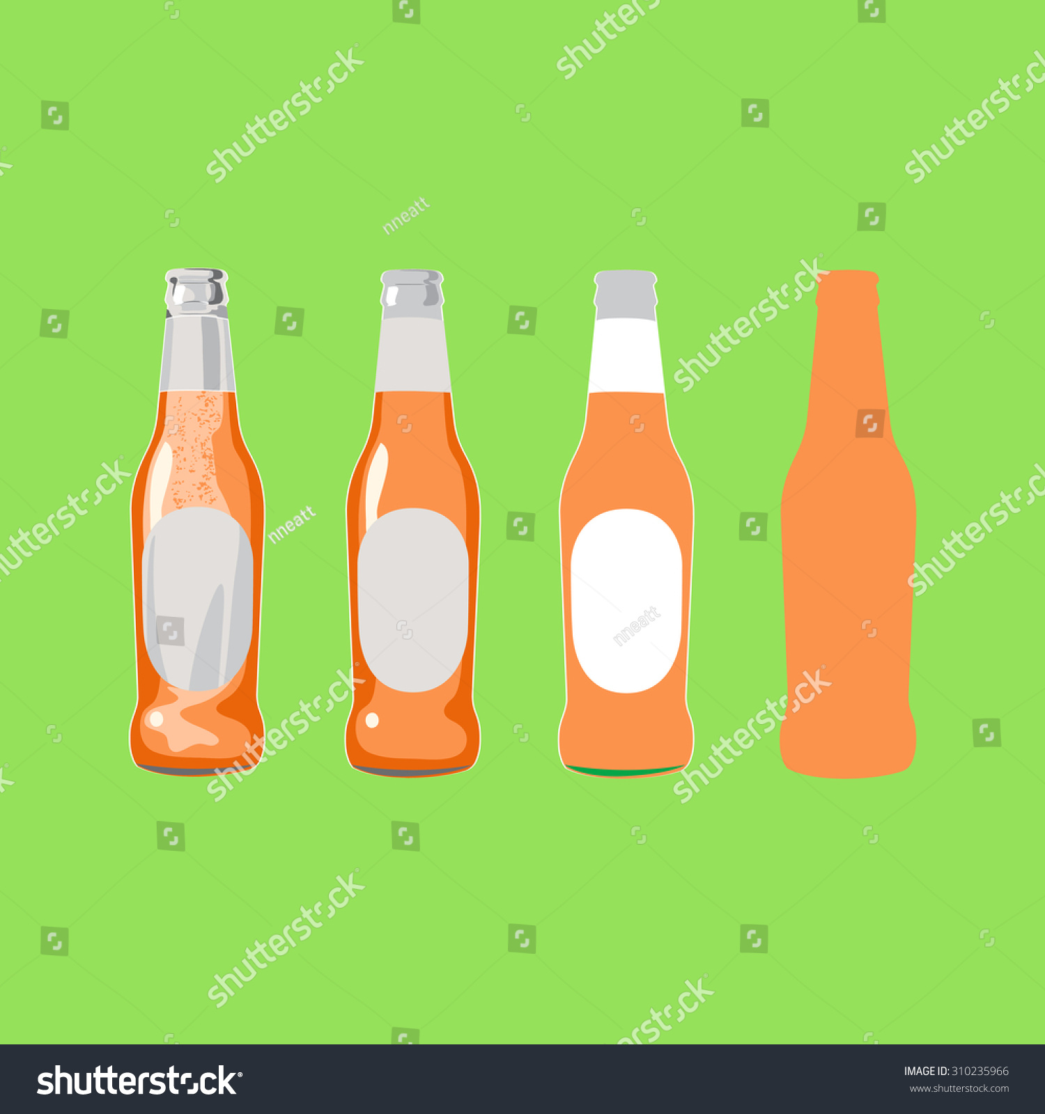 Juice Bottle Vector Illustration Stock Vector (Royalty Free) 310235966