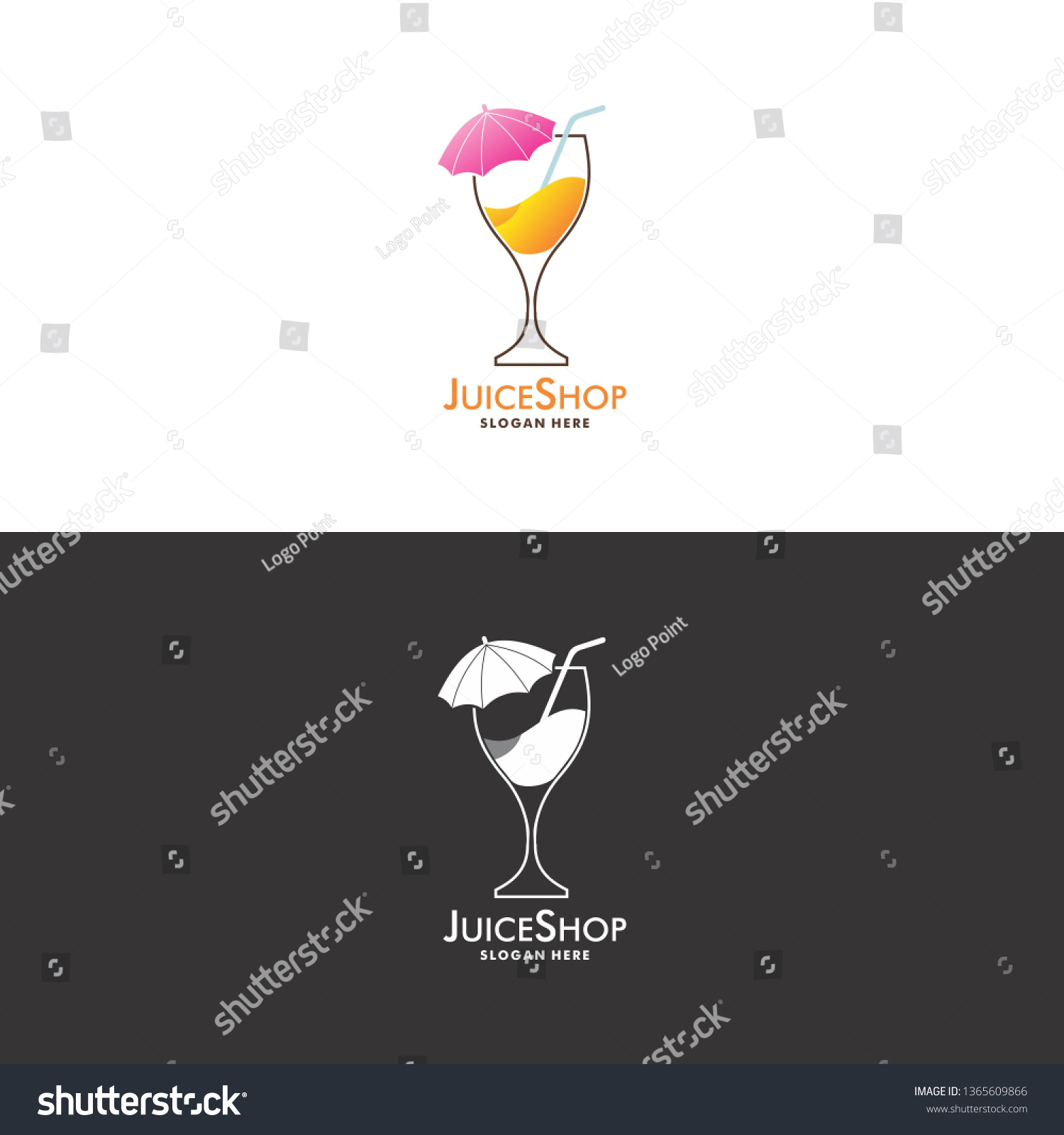 Juice Corner Logo Vector Stock Vector (Royalty Free) 1365609866 ...