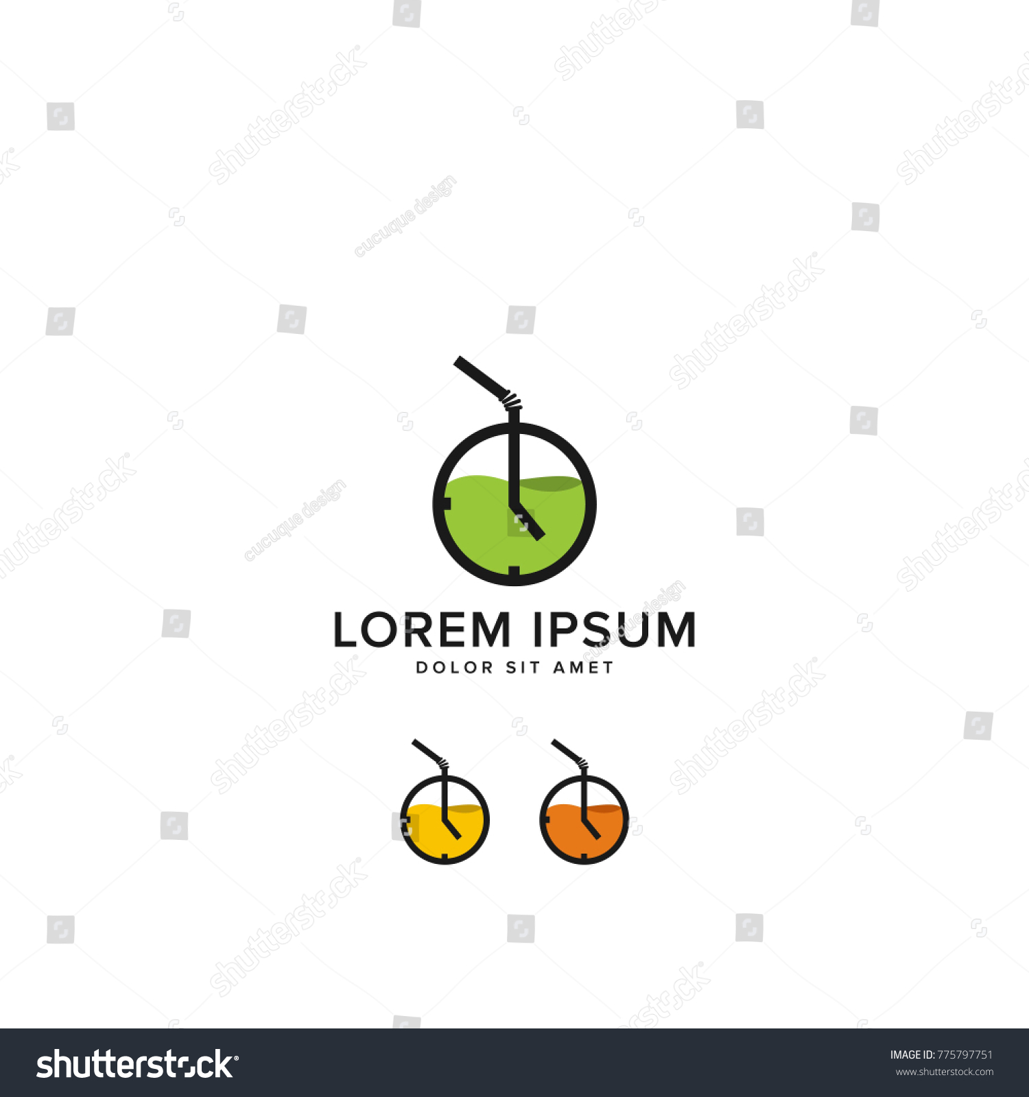 Juice Time Logo Stock Vector (Royalty Free) 775797751