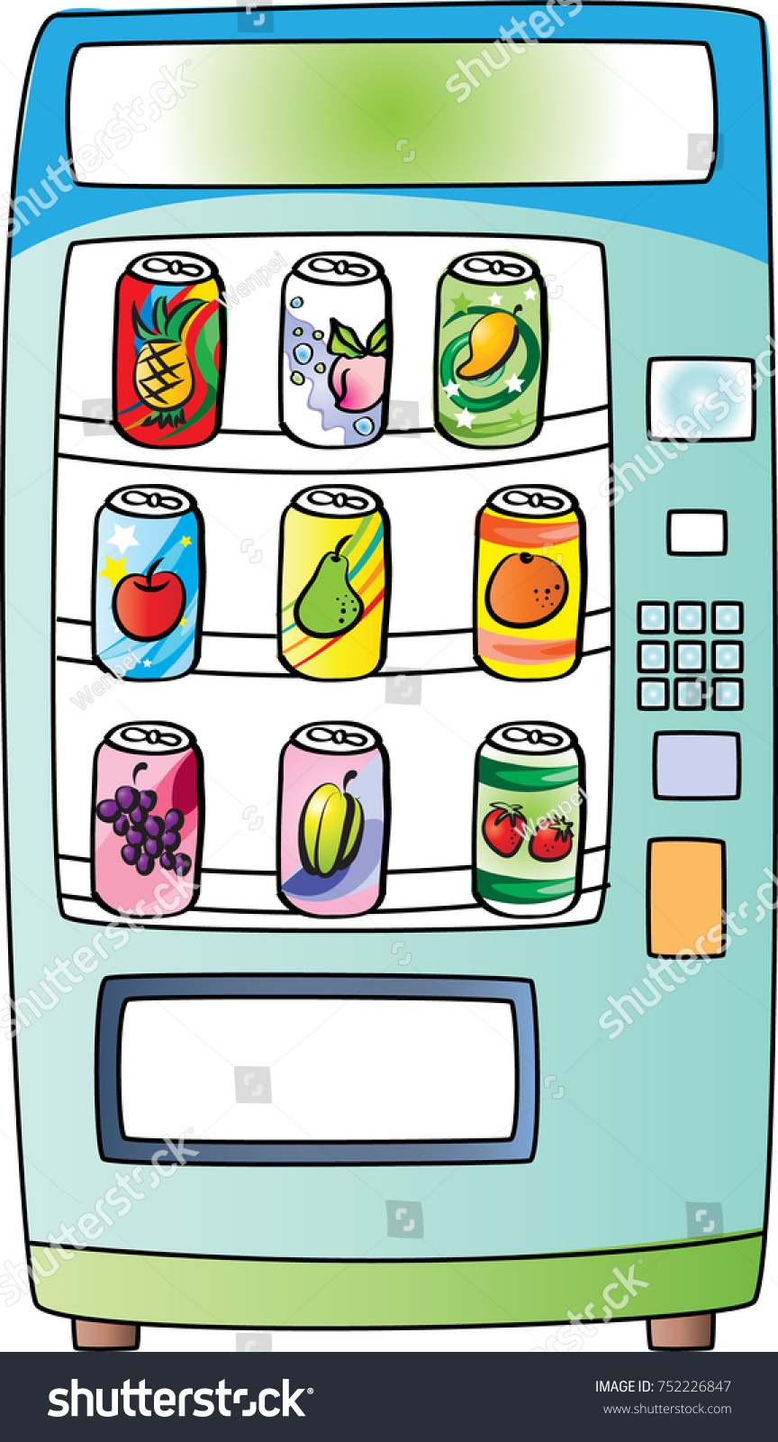 Juice Vending Machine Stock Vector (Royalty Free) 752226847